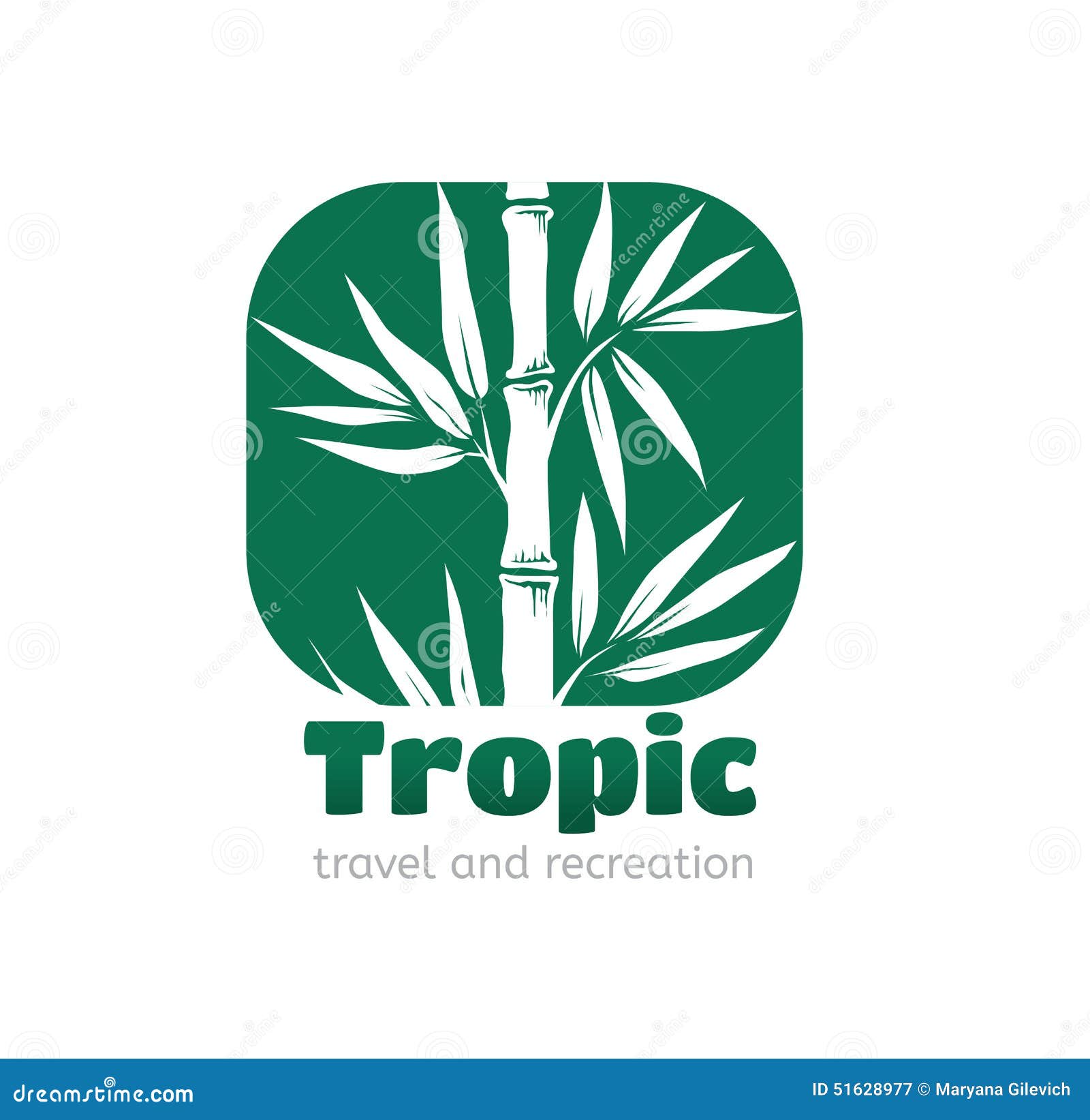 Logo tropic stock vector. Illustration of spring, creativity - 51628977