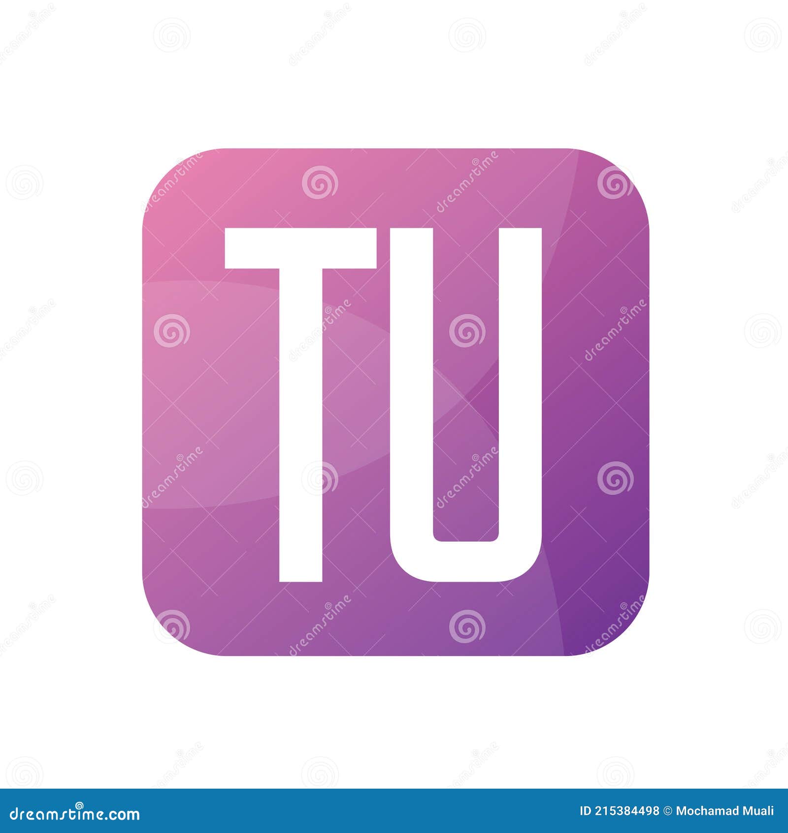 Logo Tut Lettre Design Avec Style Simple Illustration de Vecteur ...