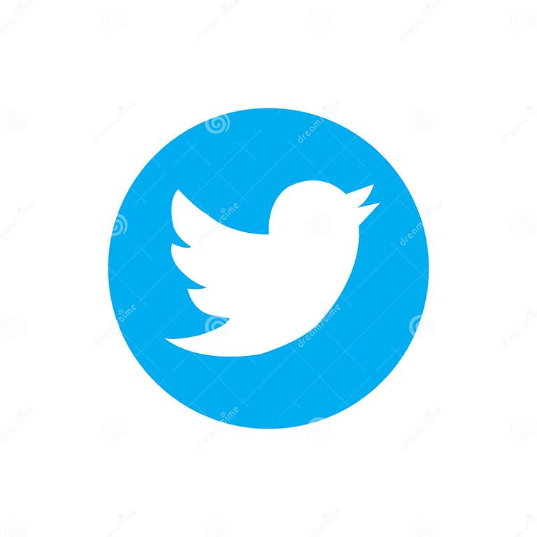 Twitter Logotype Printed on Paper. Editorial Image - Illustration of ...