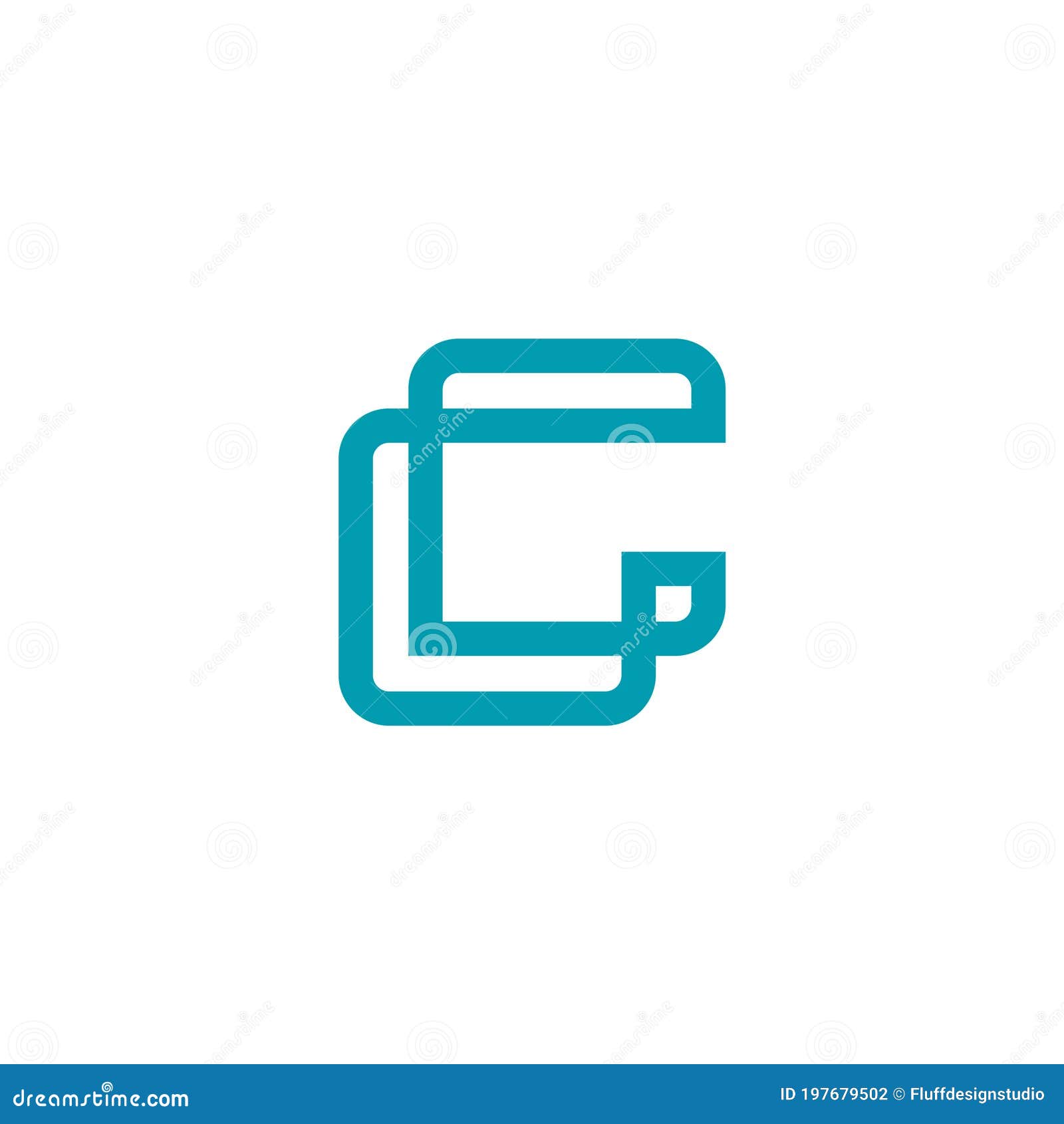 Logo of Two Rectangles, Card, and Letter C Stock Vector - Illustration ...