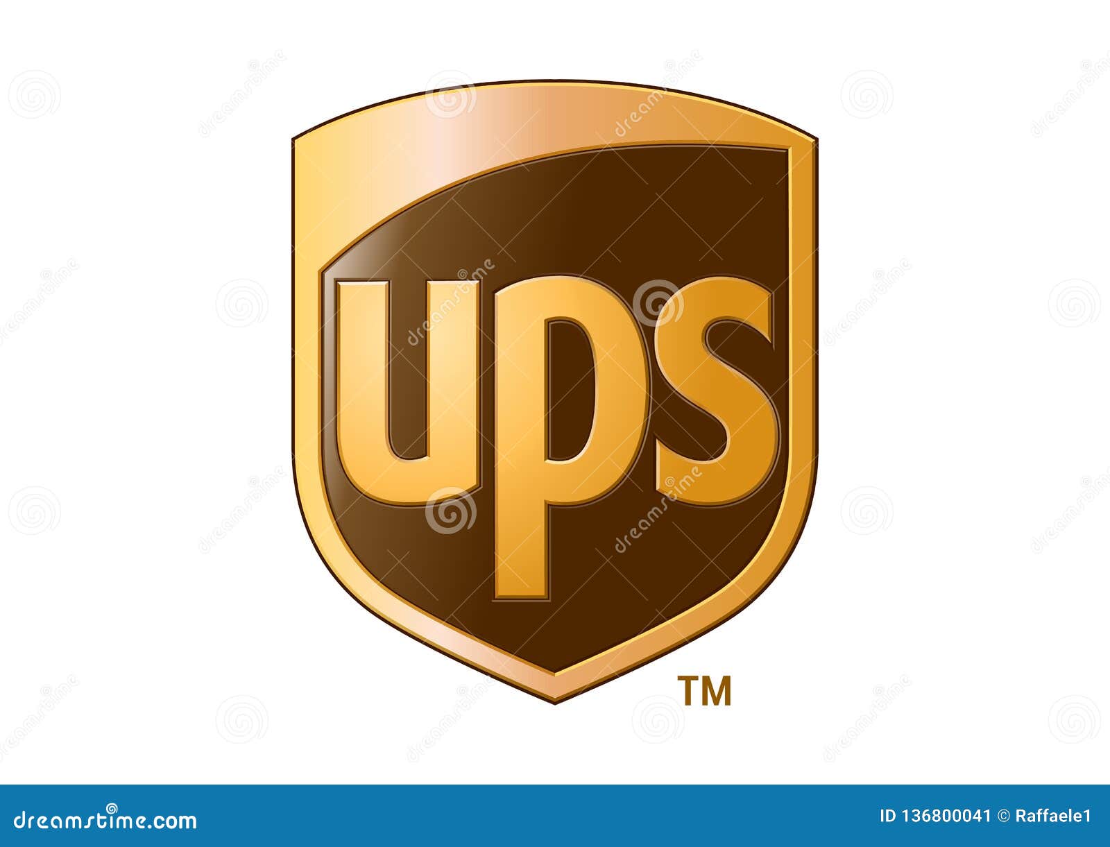 Logo Ups photo éditorial. Illustration du format, logo - 136800041