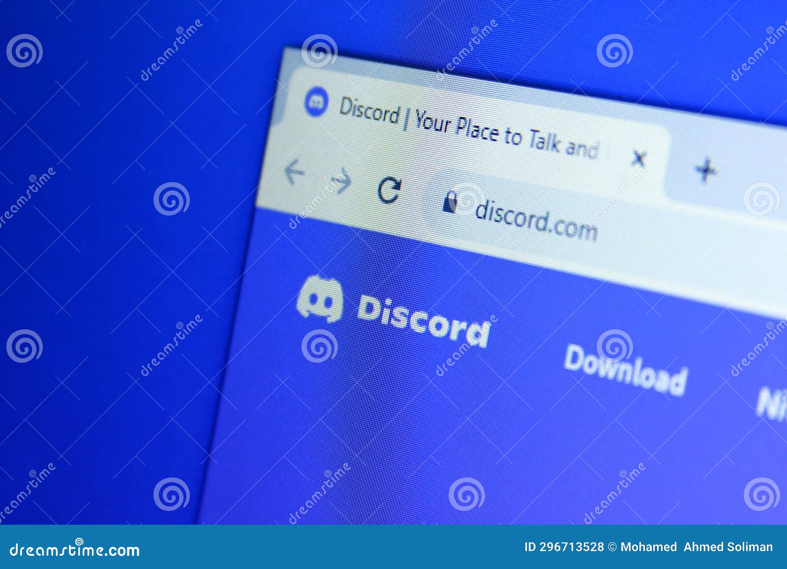 Discord platform logo editorial stock photo. Image of communications ...