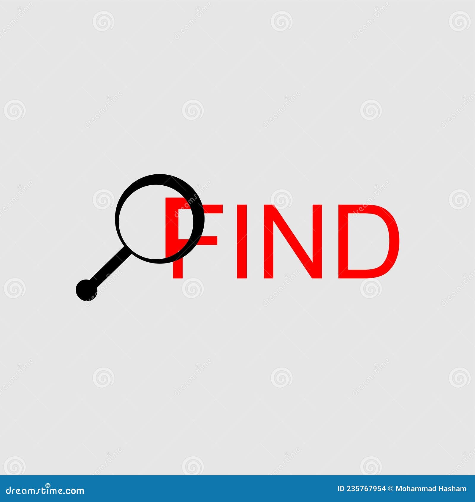 New finding logo stock vector. Illustration of presentation - 235767954