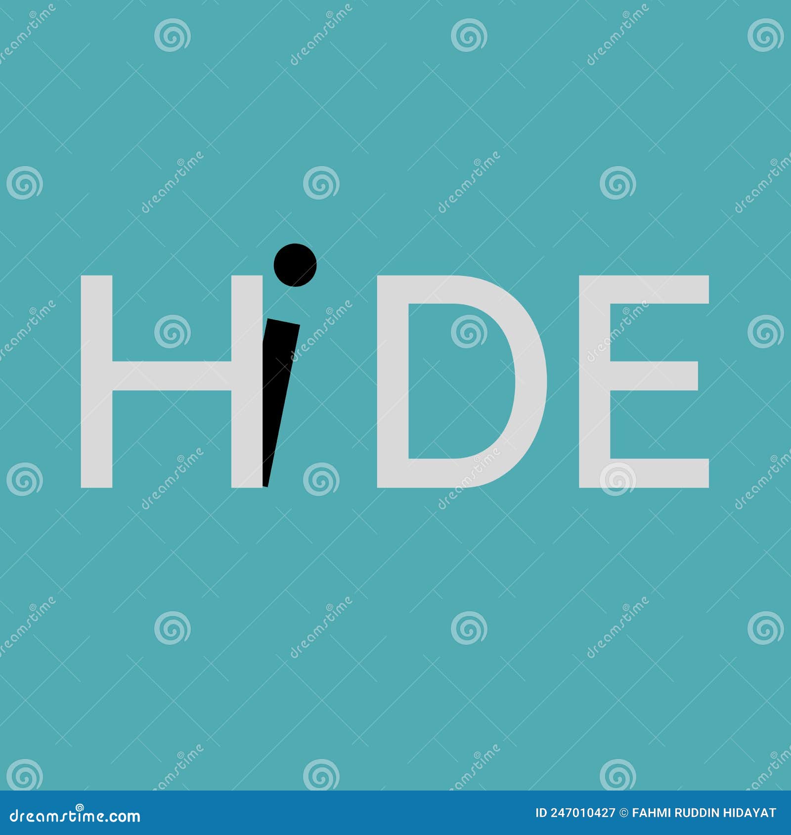 Logo Using the Letters HIDE Stock Vector - Illustration of fashion ...