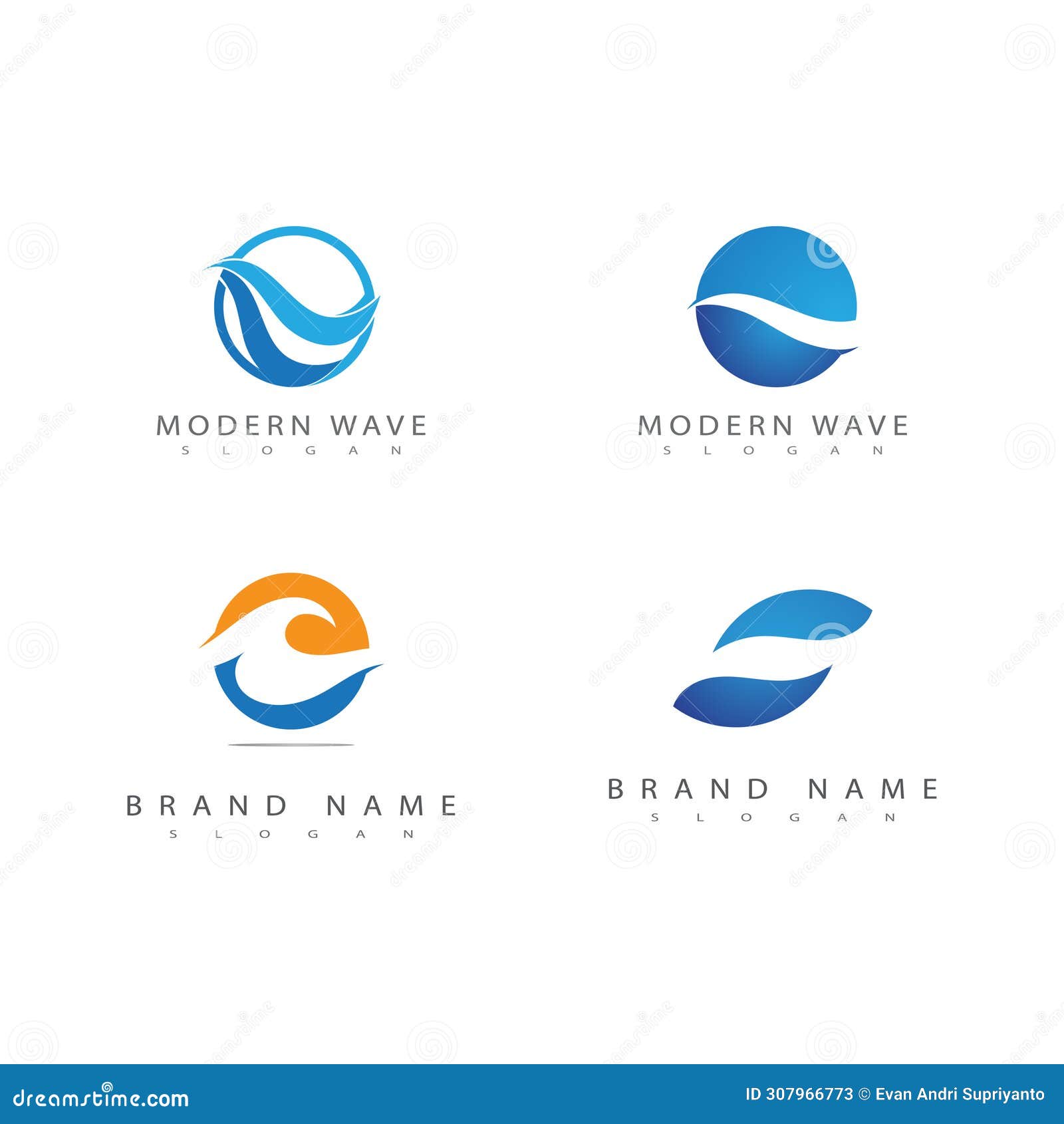 Logo Vague Symbole Vectoriel Illustration de Vecteur - Illustration du ...