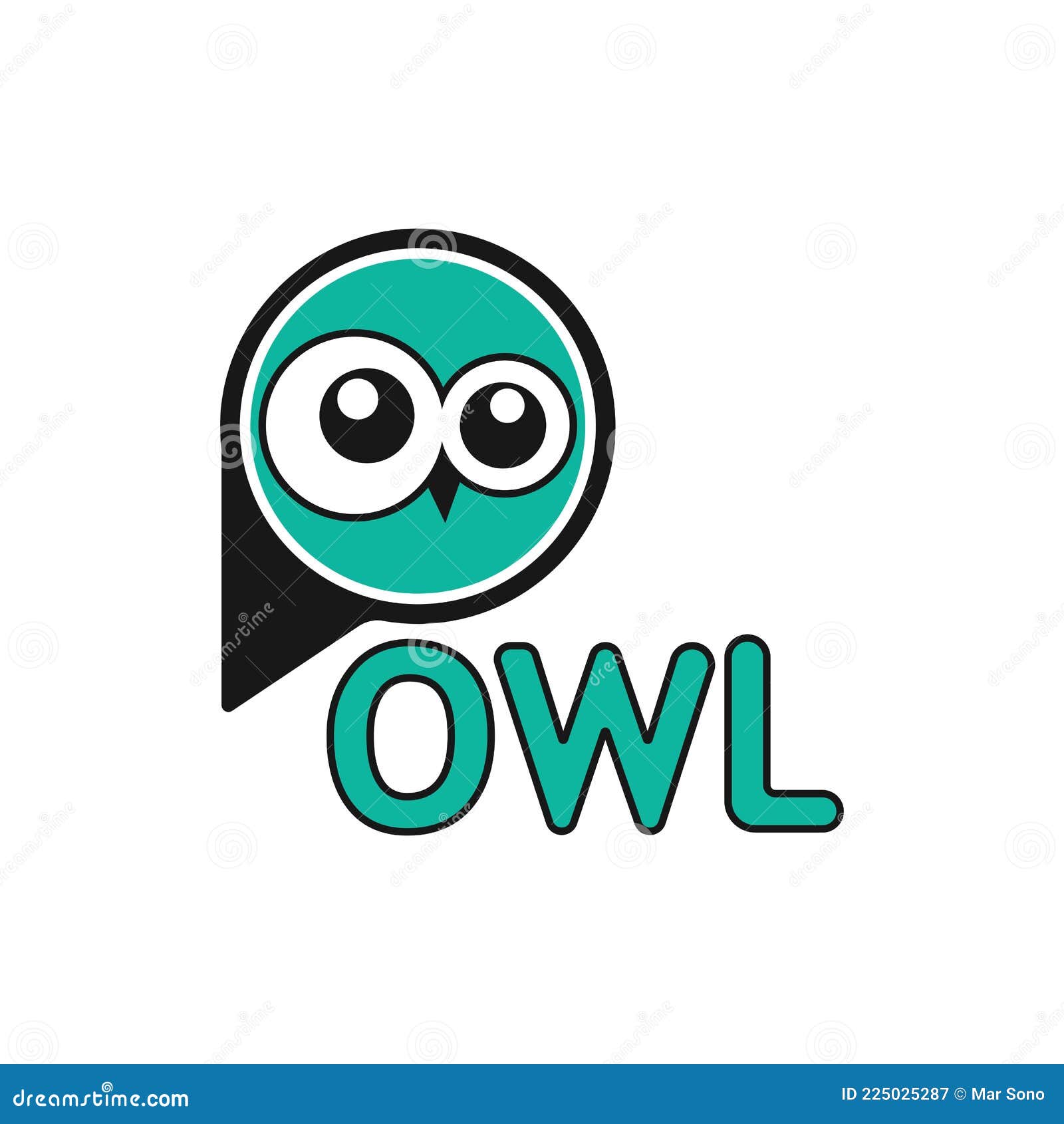 Logo Van De Uil En Symbool Van De Diervector Vector Illustratie ...