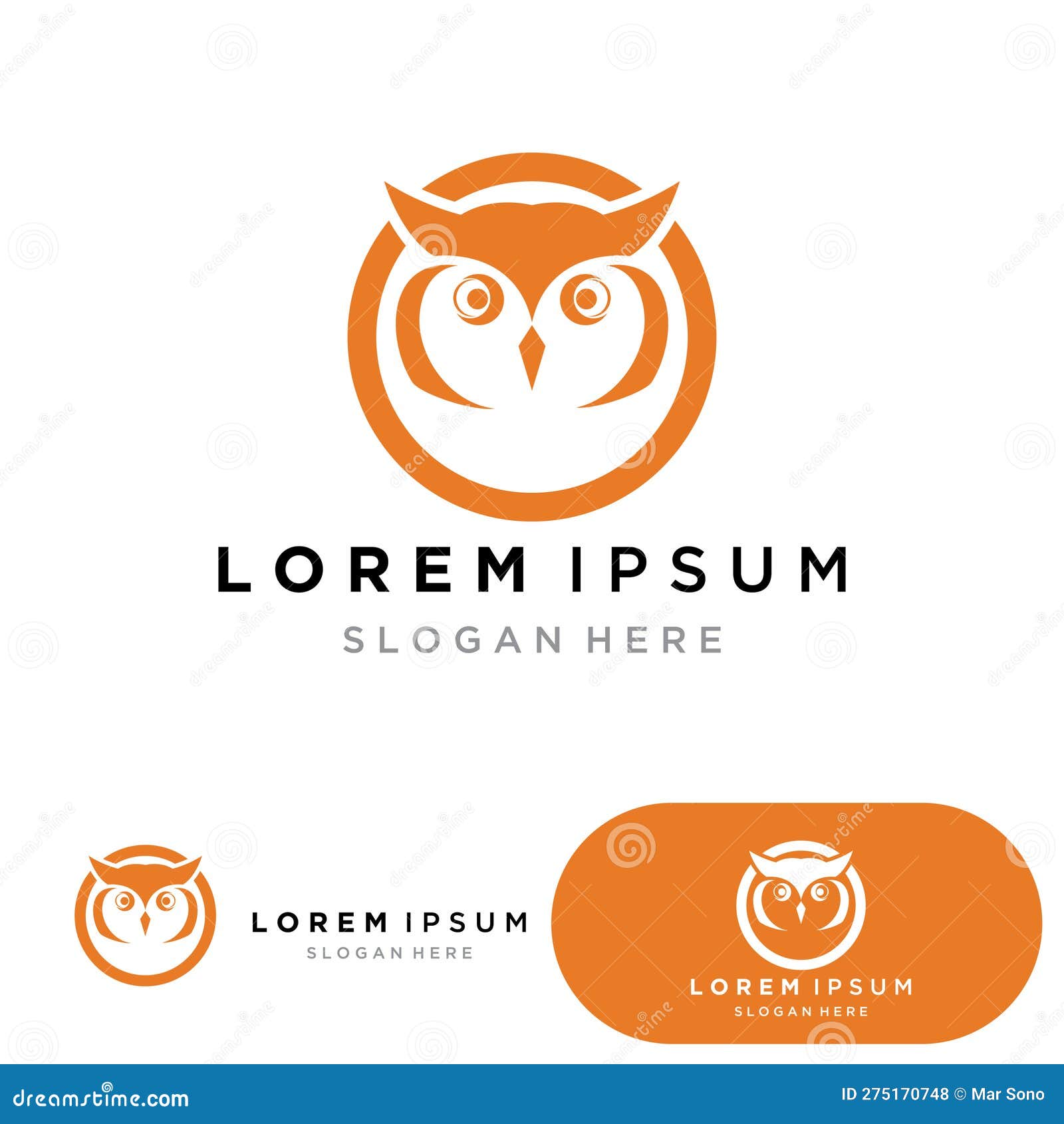 Logo Van De Uil En Symbool Vector Eps10 Vector Illustratie ...