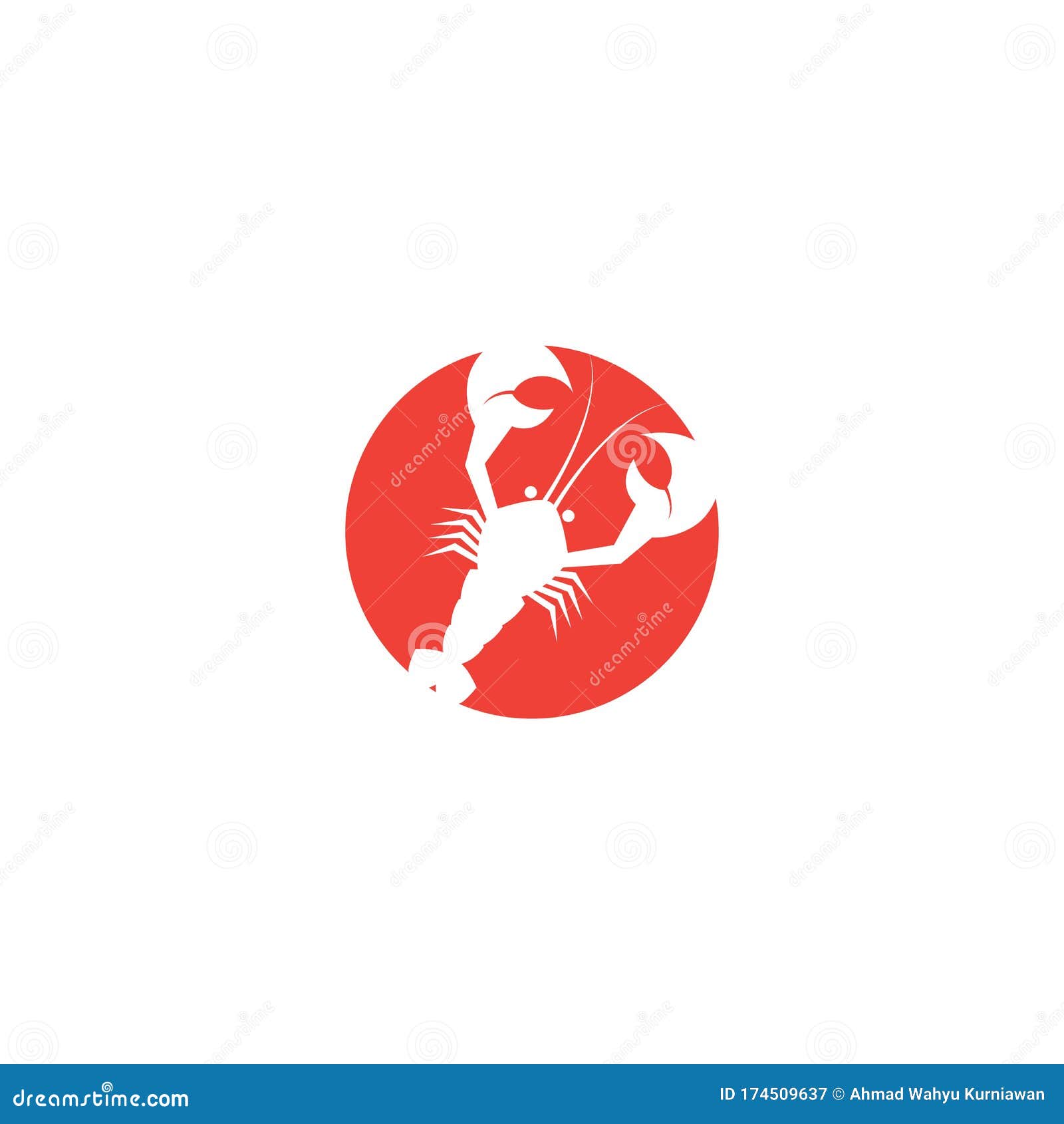 Logo van kreeft vector illustratie. Illustration of ontwerp - 174509637