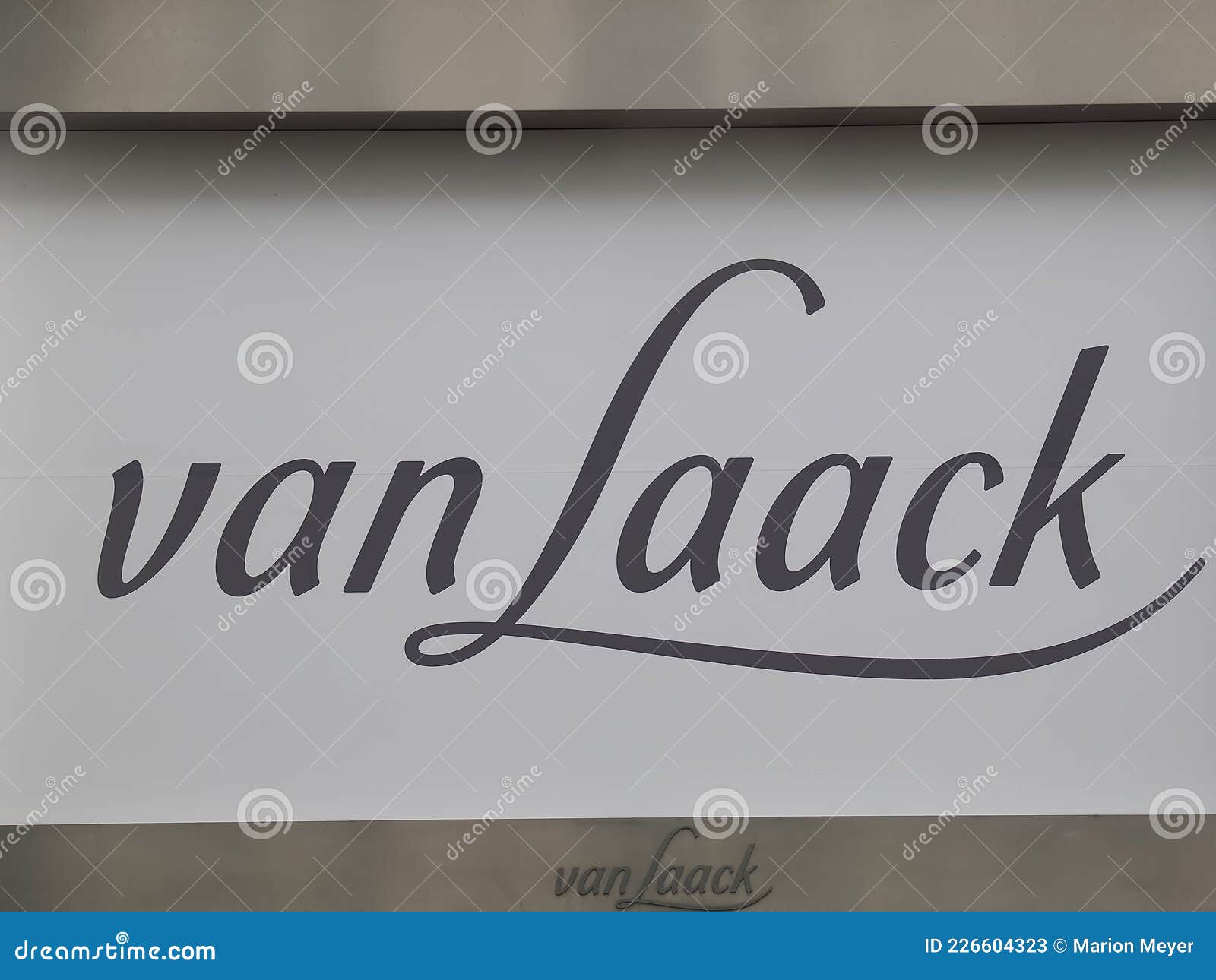 Logo of the Van Laack Store in Hamburg Editorial Stock Photo - Image of ...