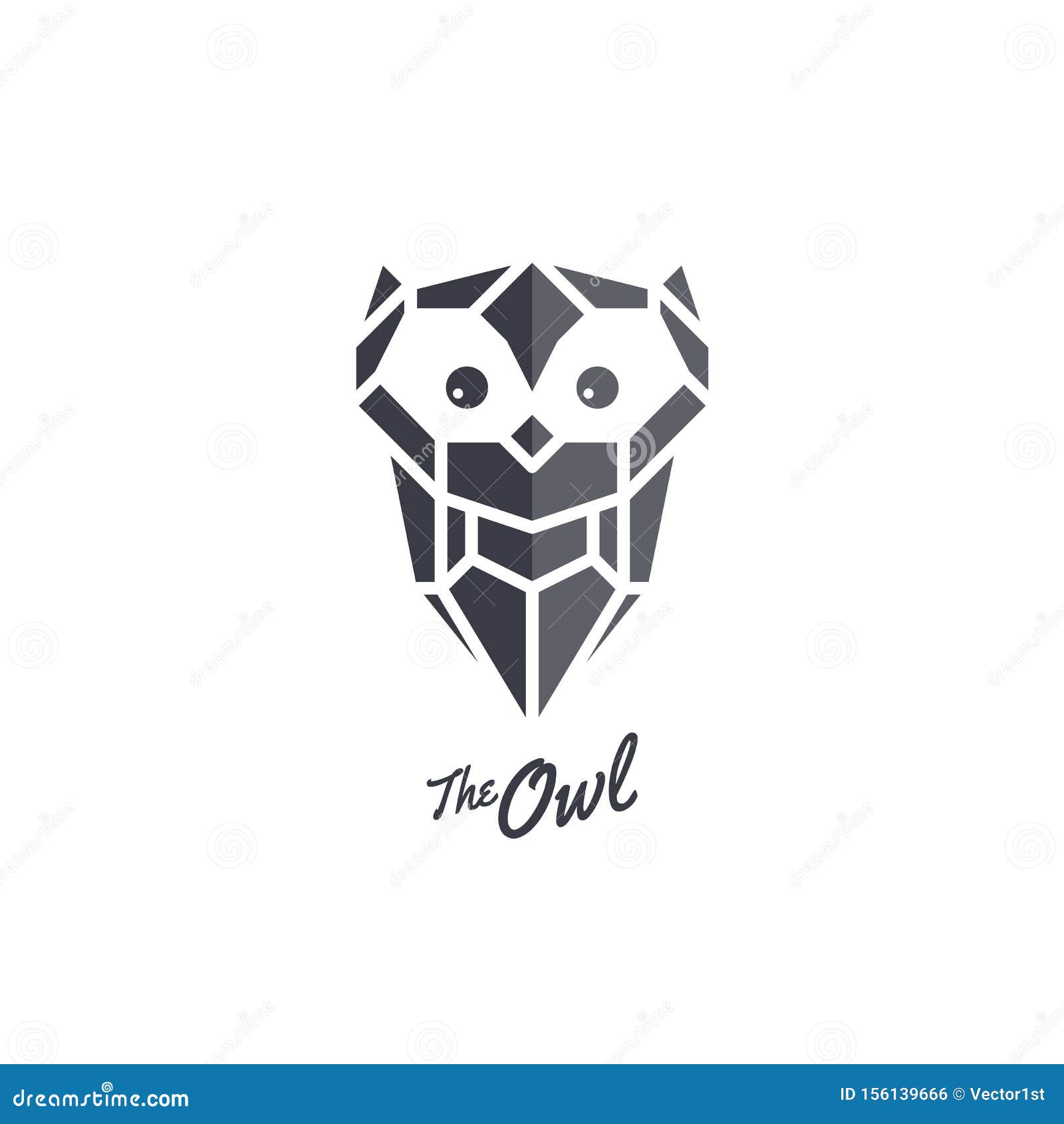 Logo Van Uil Symbool Symbool Vogelvector Stock Illustratie ...