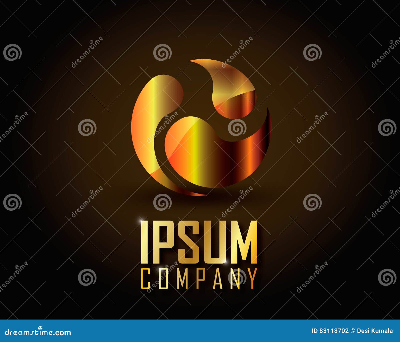 Or Logo Vector illustration stock. Illustration du élément - 83118702