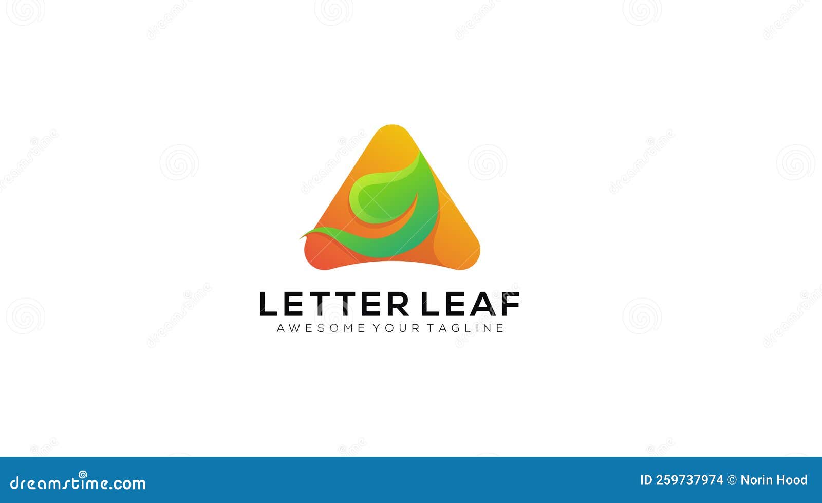 Letter a Leaf Logo Design Vector Template Stock Vector - Illustration ...