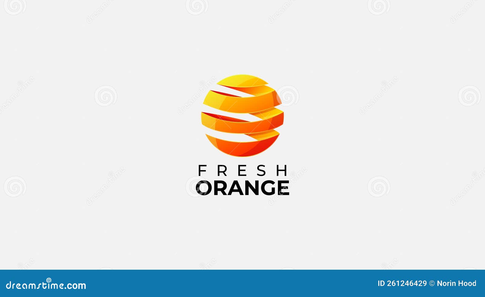 Fresh Orange Logo Design. Vector Illustration Stock Vector ...