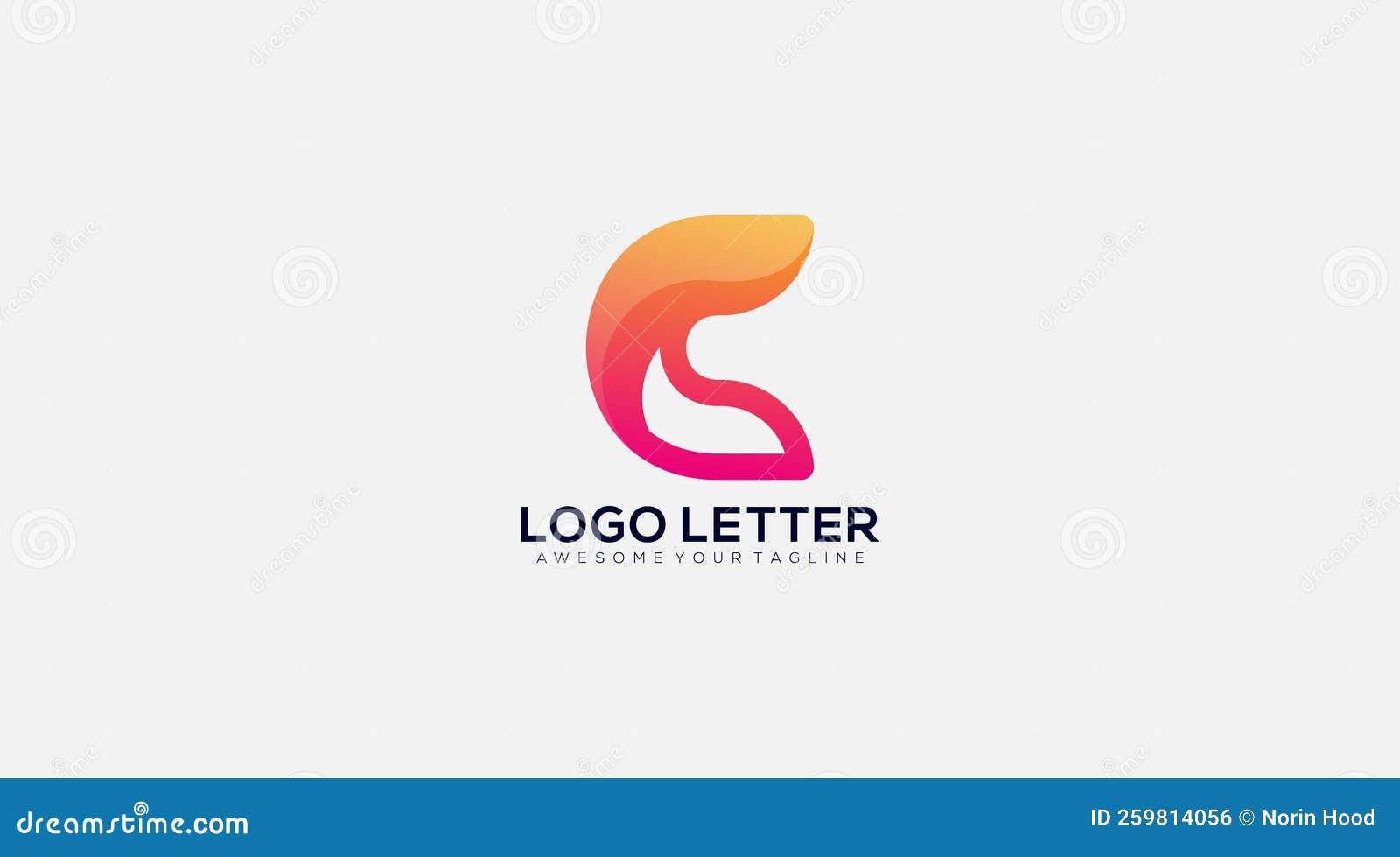 Letter C Negative Space Logo Design Vector Template Stock Illustration ...