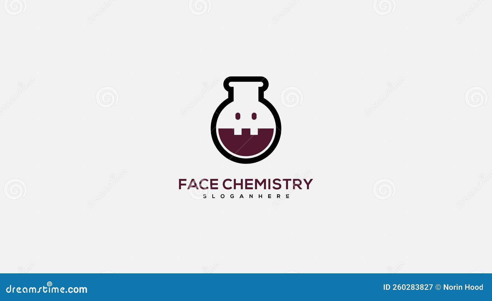 Face Lab Vector Logo Design Template Illustration Stock Vector ...