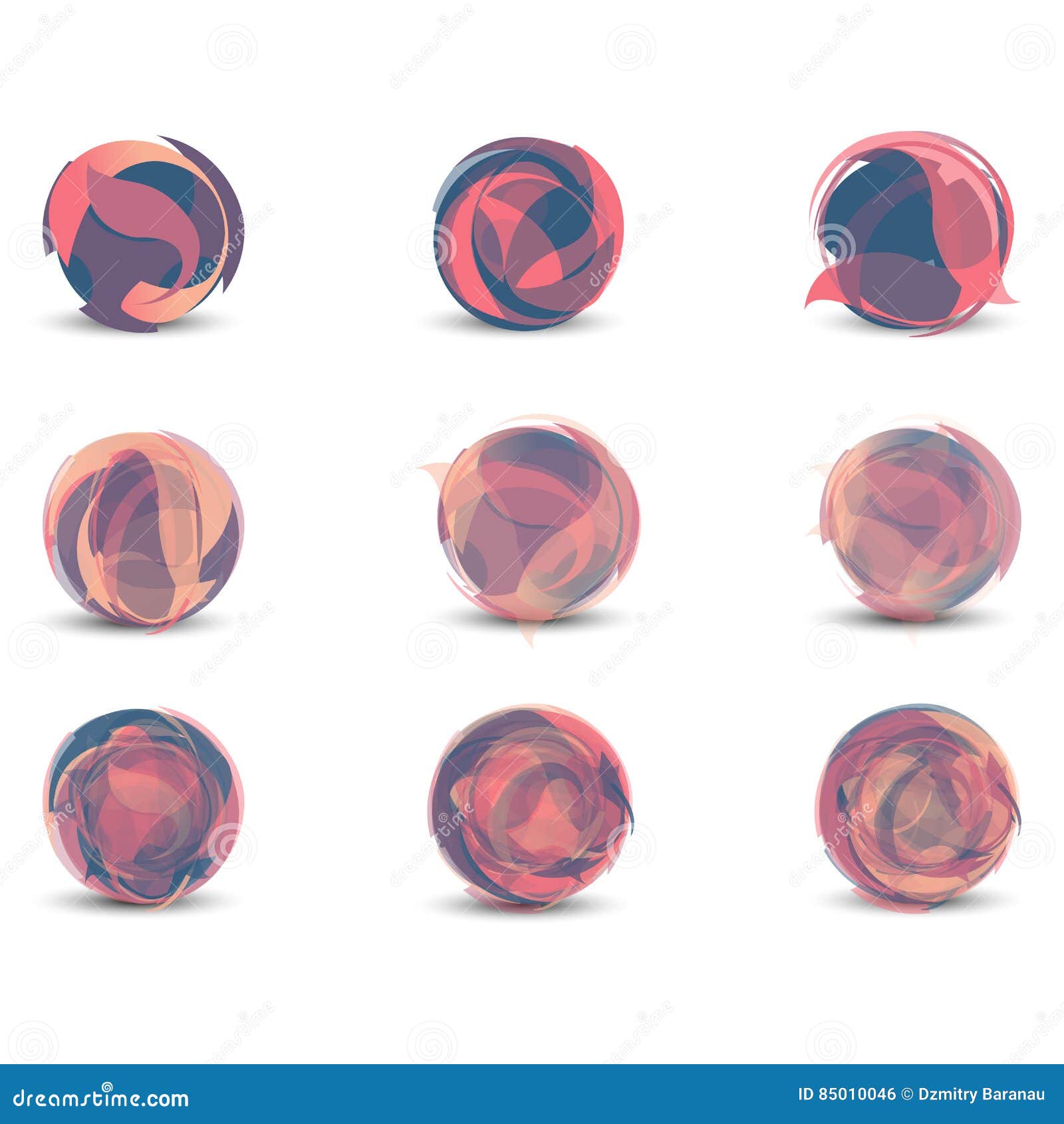 Logo Vector Collection, Abstract Geometric Business Web Icon and Globe ...