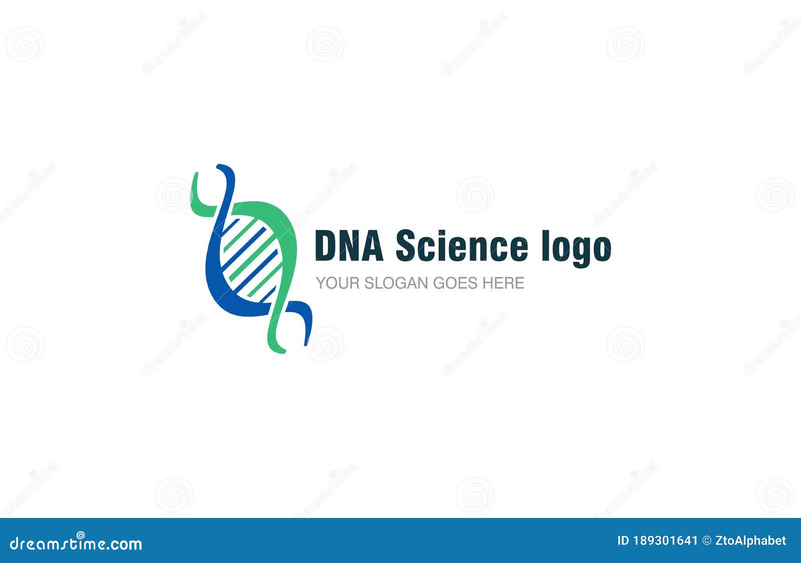 Dna Code Biotech Vector Science Genetics Logo. Helix Molecule ...
