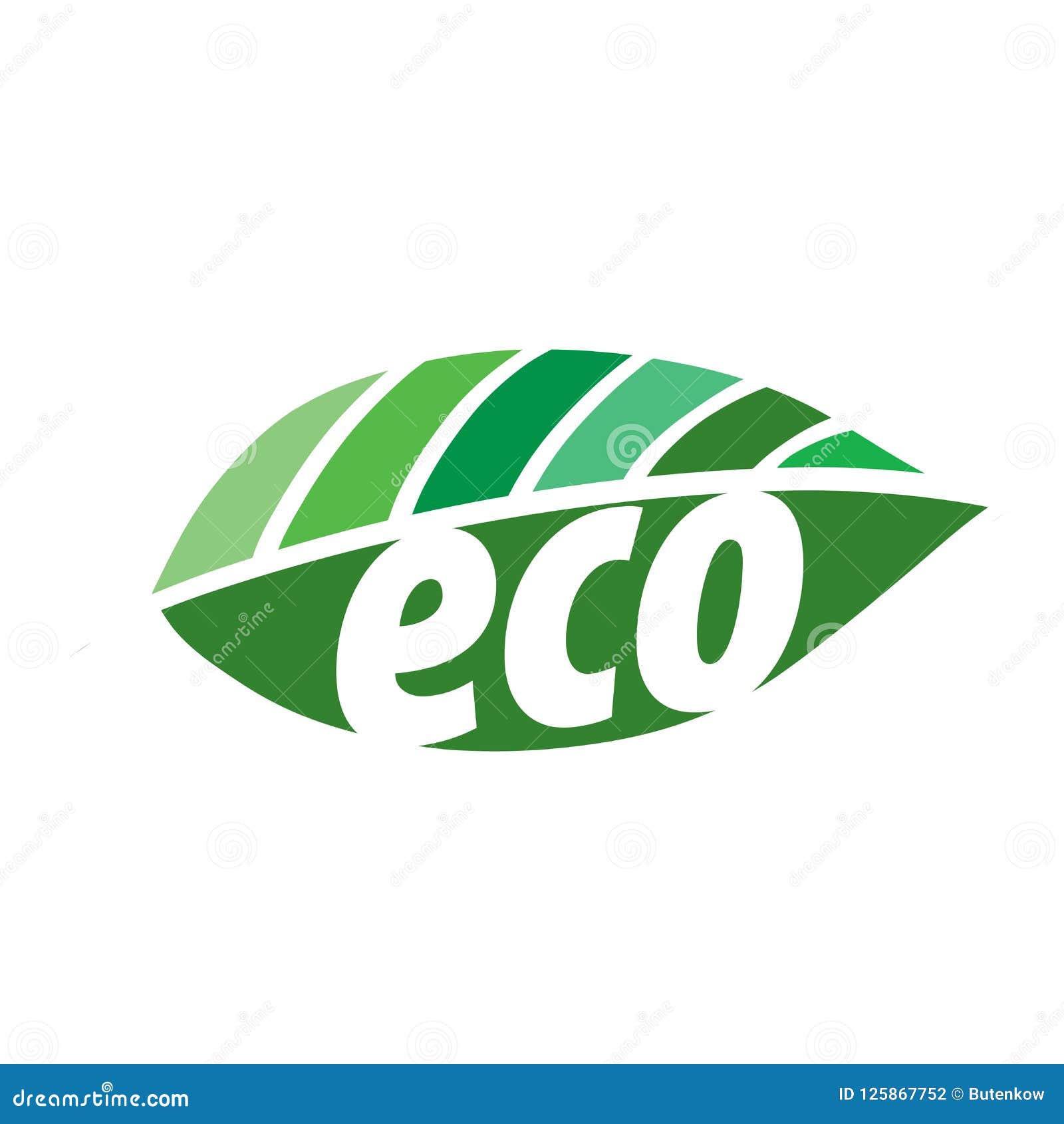 Logo vector eco stock vector. Illustration of friendly - 125867752
