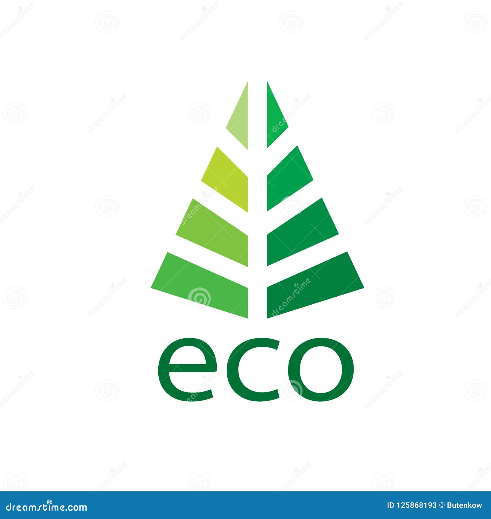 Logo vector eco stock vector. Illustration of environment - 125868193