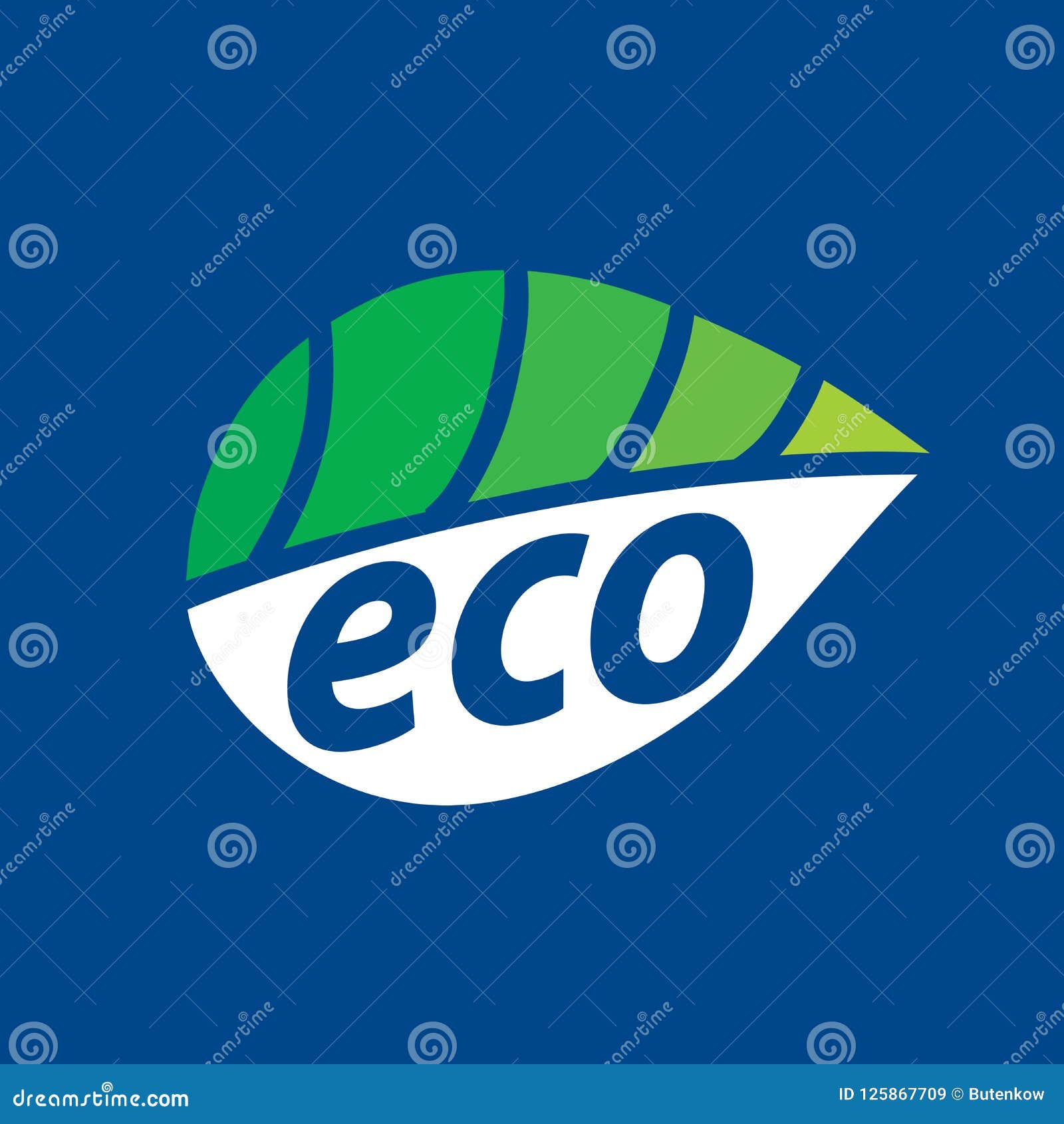 Logo vector eco stock vector. Illustration of ecological - 125867709