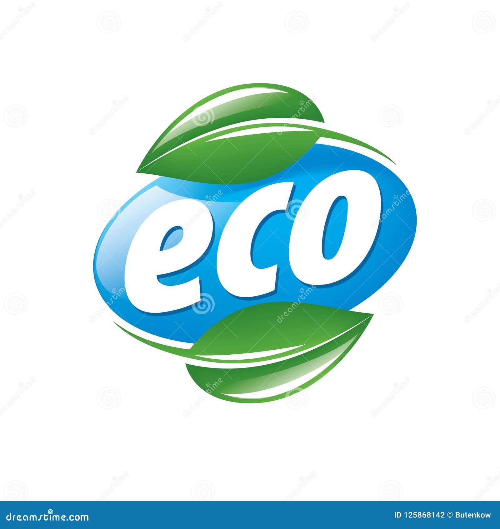 Logo vector eco stock vector. Illustration of energy - 125868142