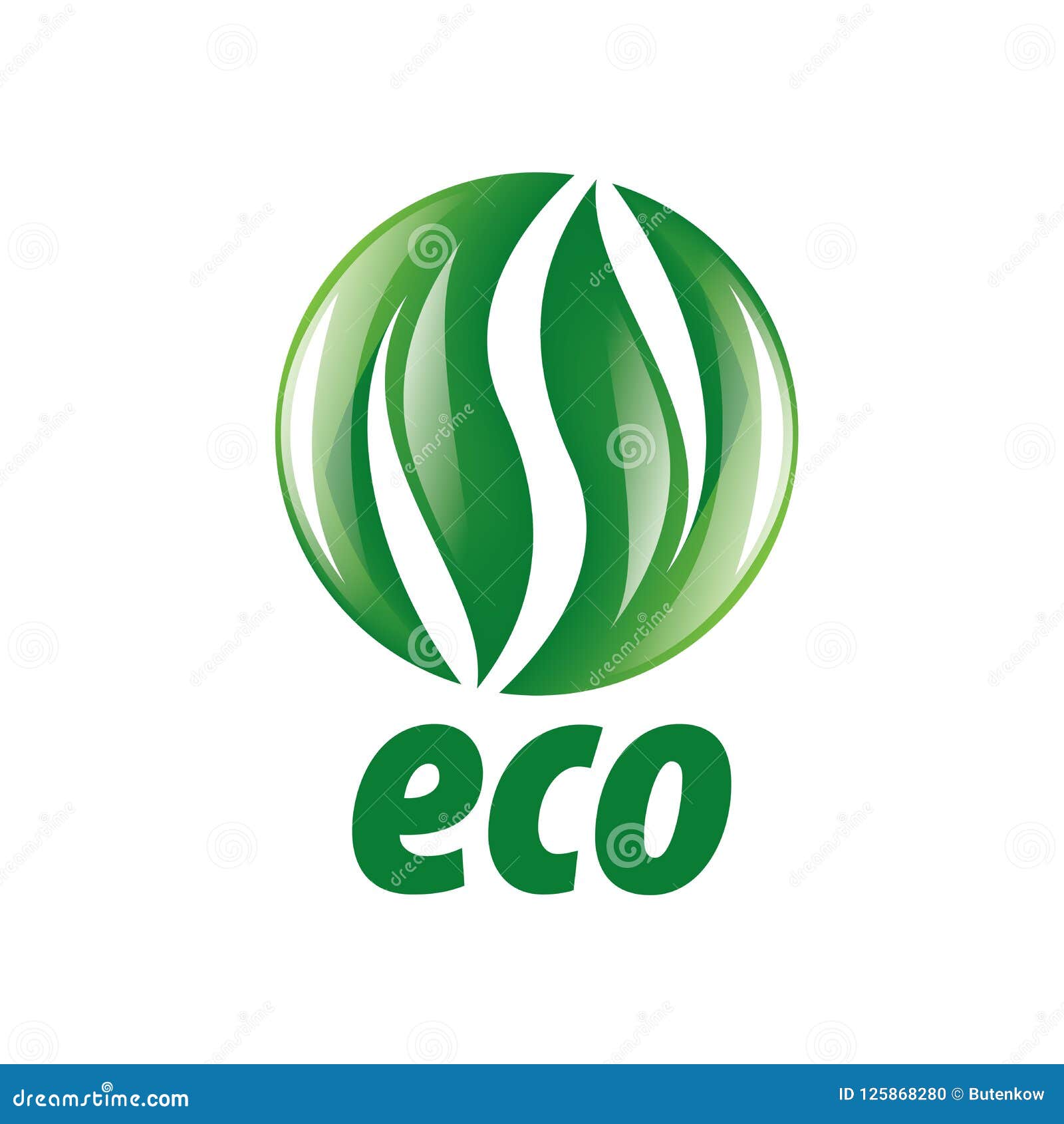 Logo vector eco stock vector. Illustration of graphic - 125868280