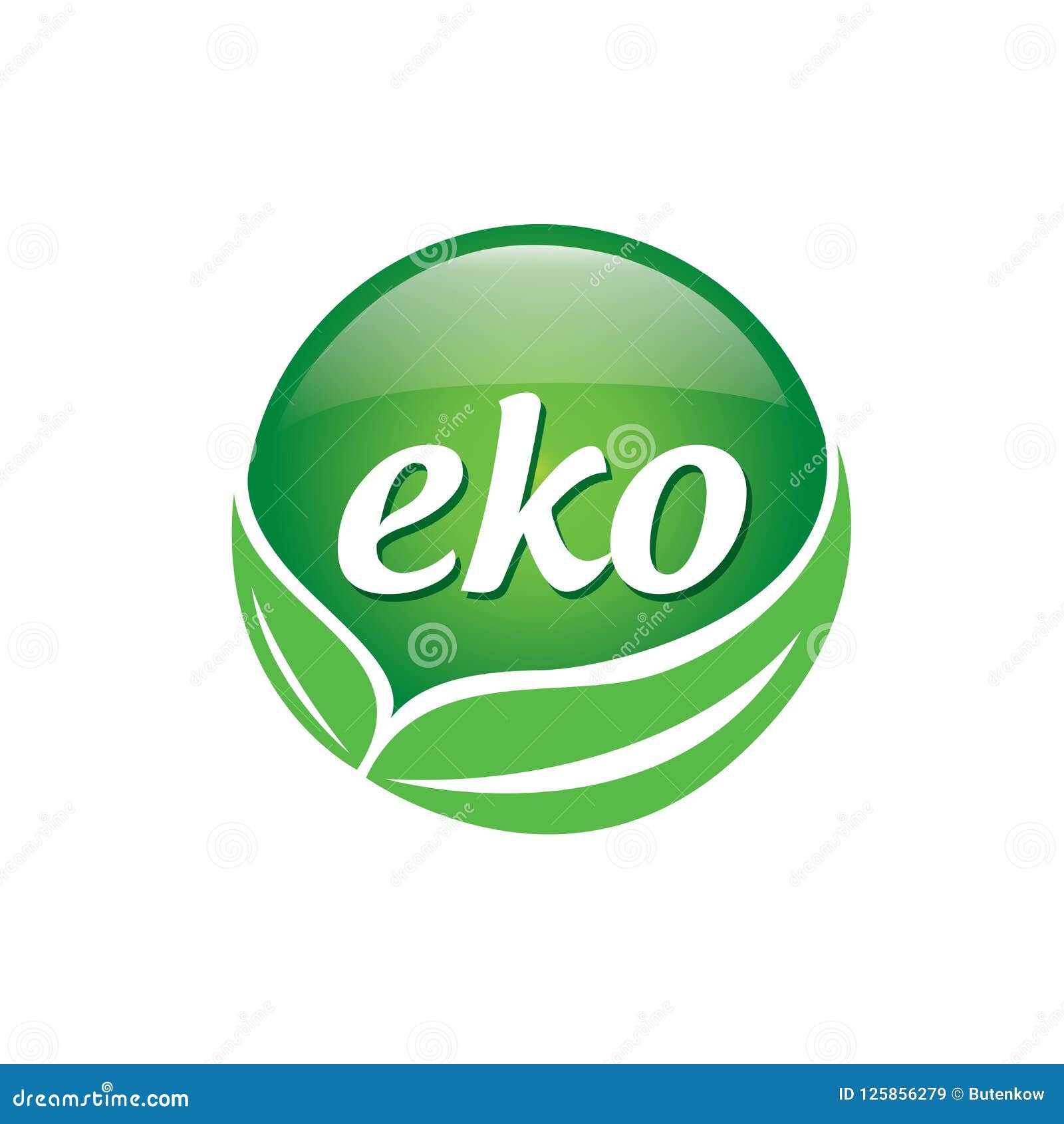 Logo vector eco stock vector. Illustration of concept - 125856279