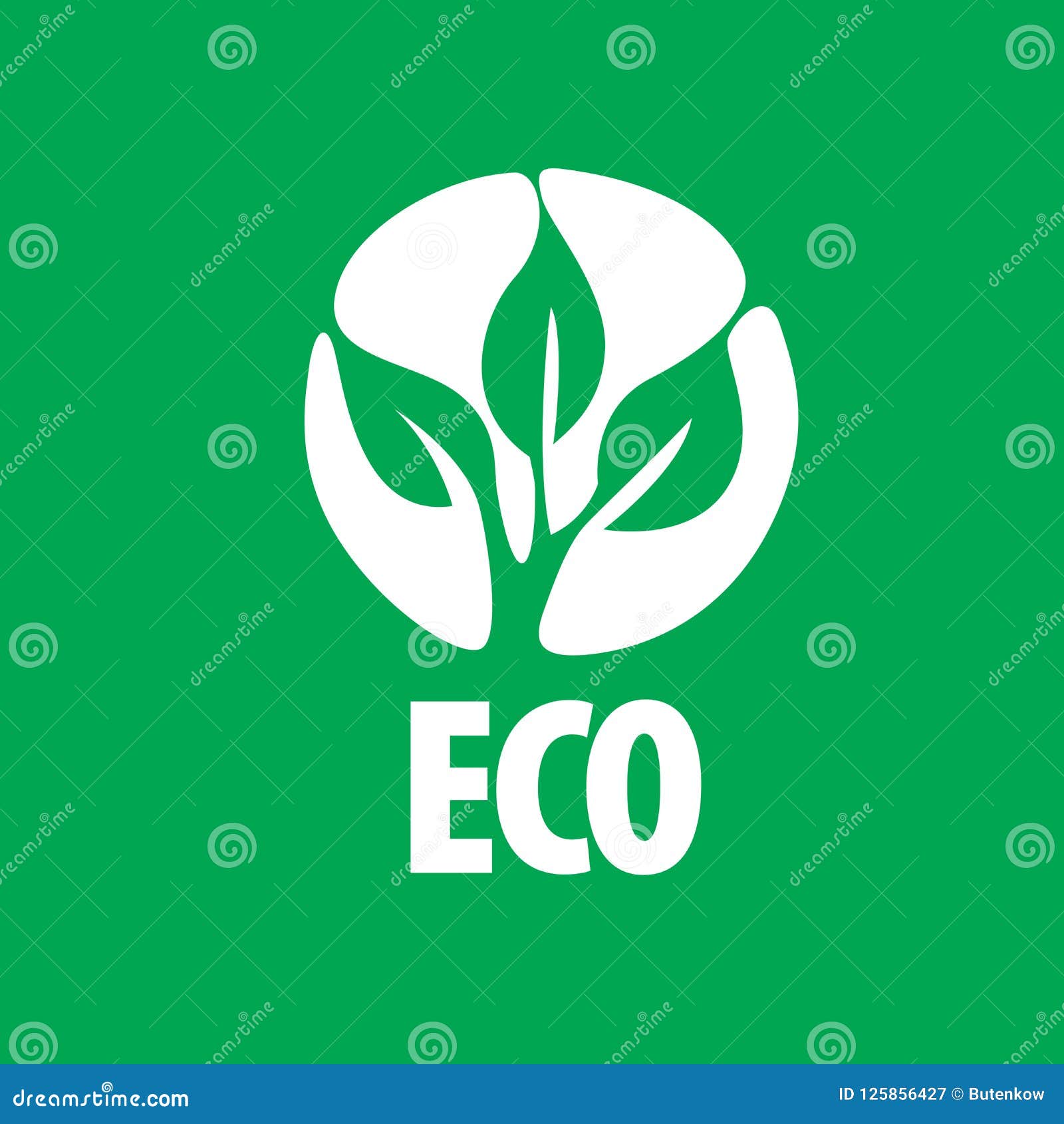 Logo vector eco stock vector. Illustration of health - 125856427