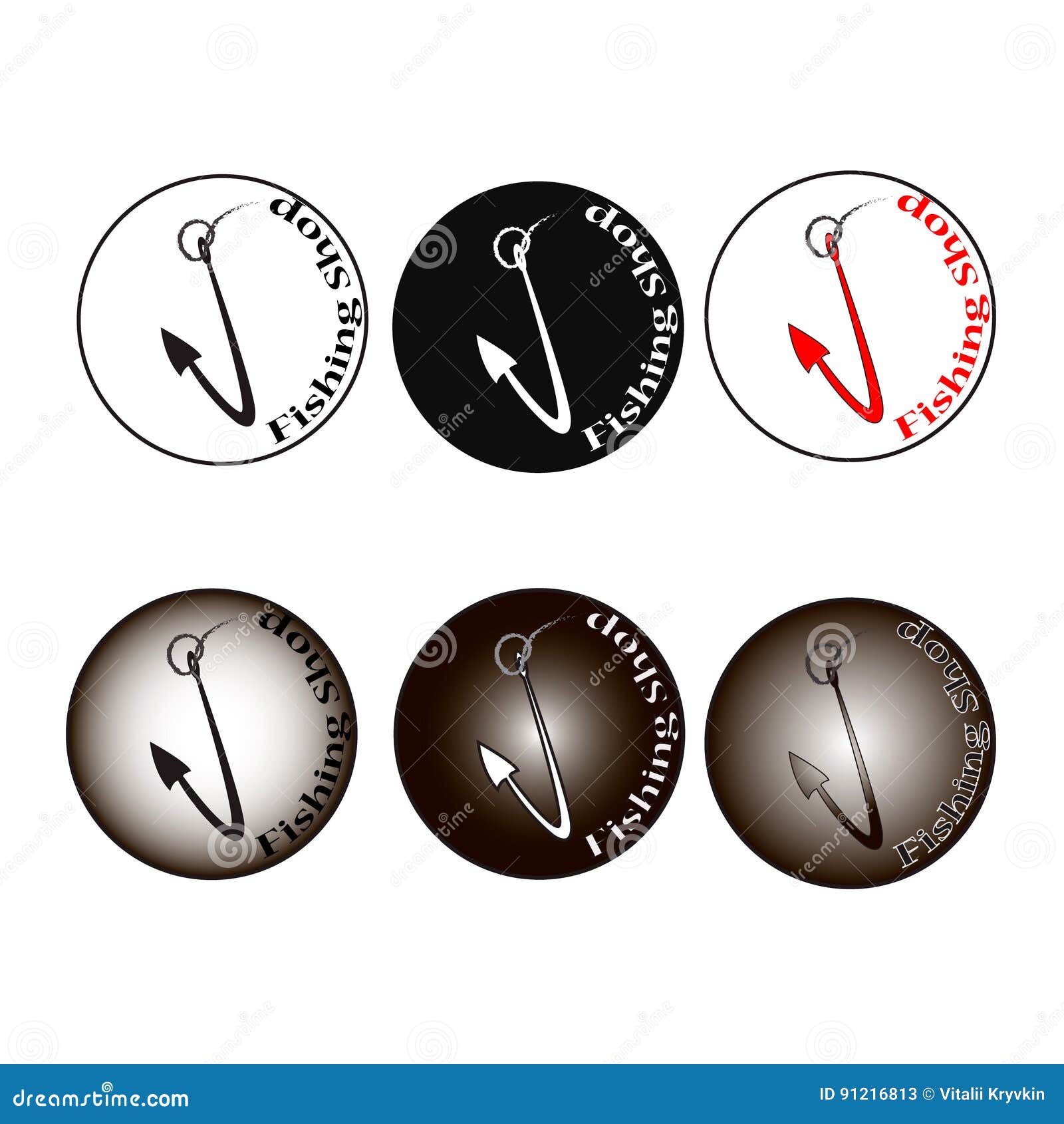 Logo Vector Hook Beautiful Icon Stock Vector - Illustration of ...