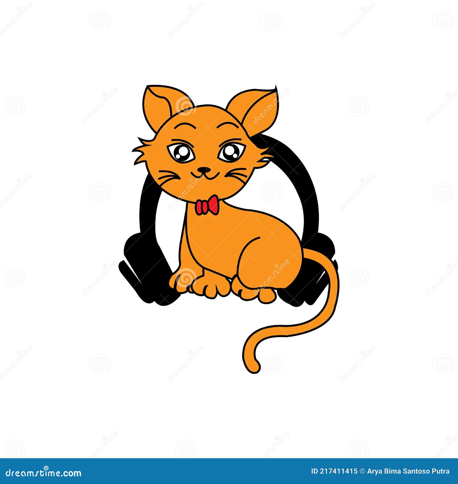 Logo Vector Icon Cartoon Cat Stock Vector - Illustration of vector ...