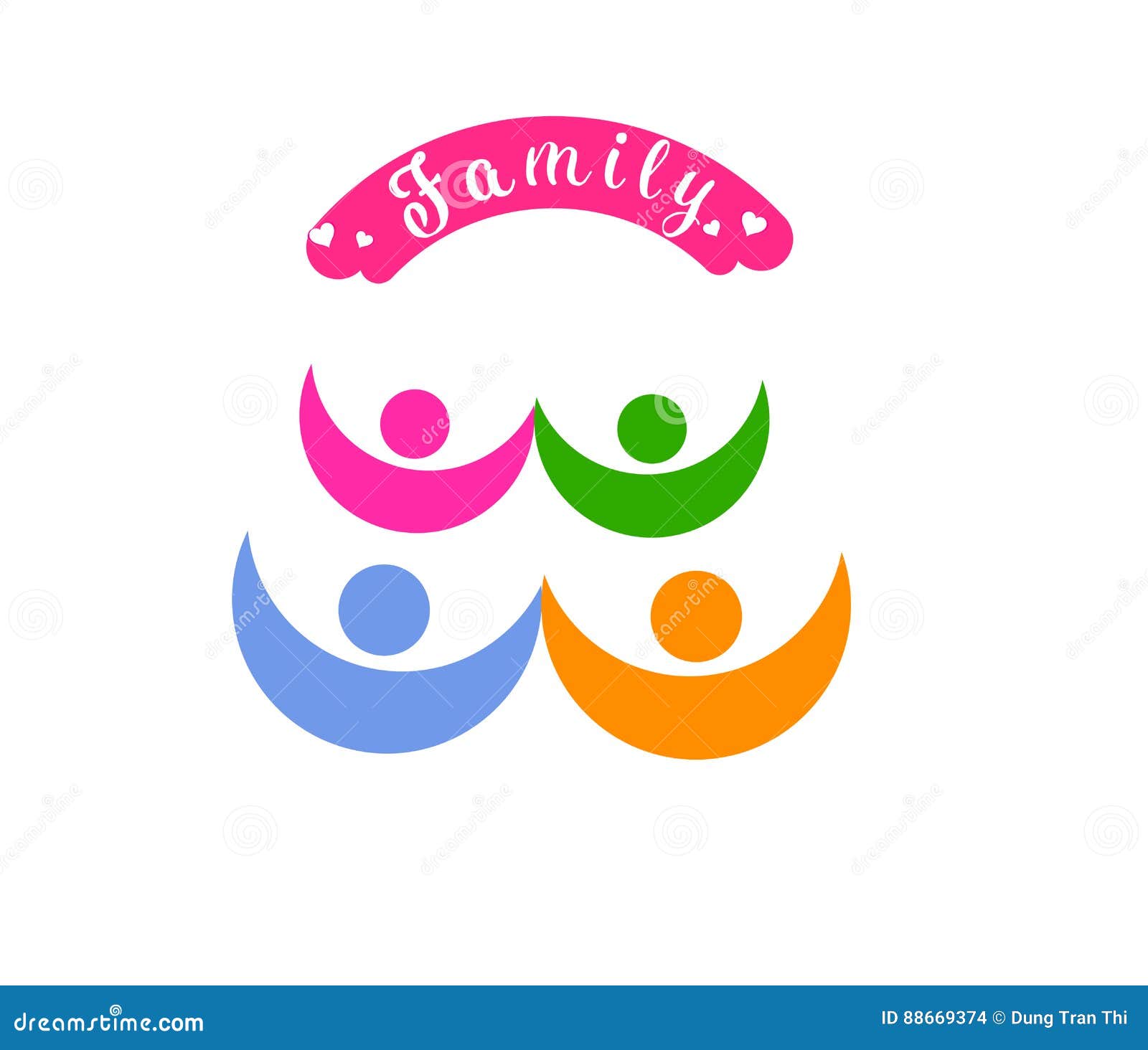 Logo Vector Illustrator for Happy Family Day. Stock Vector ...
