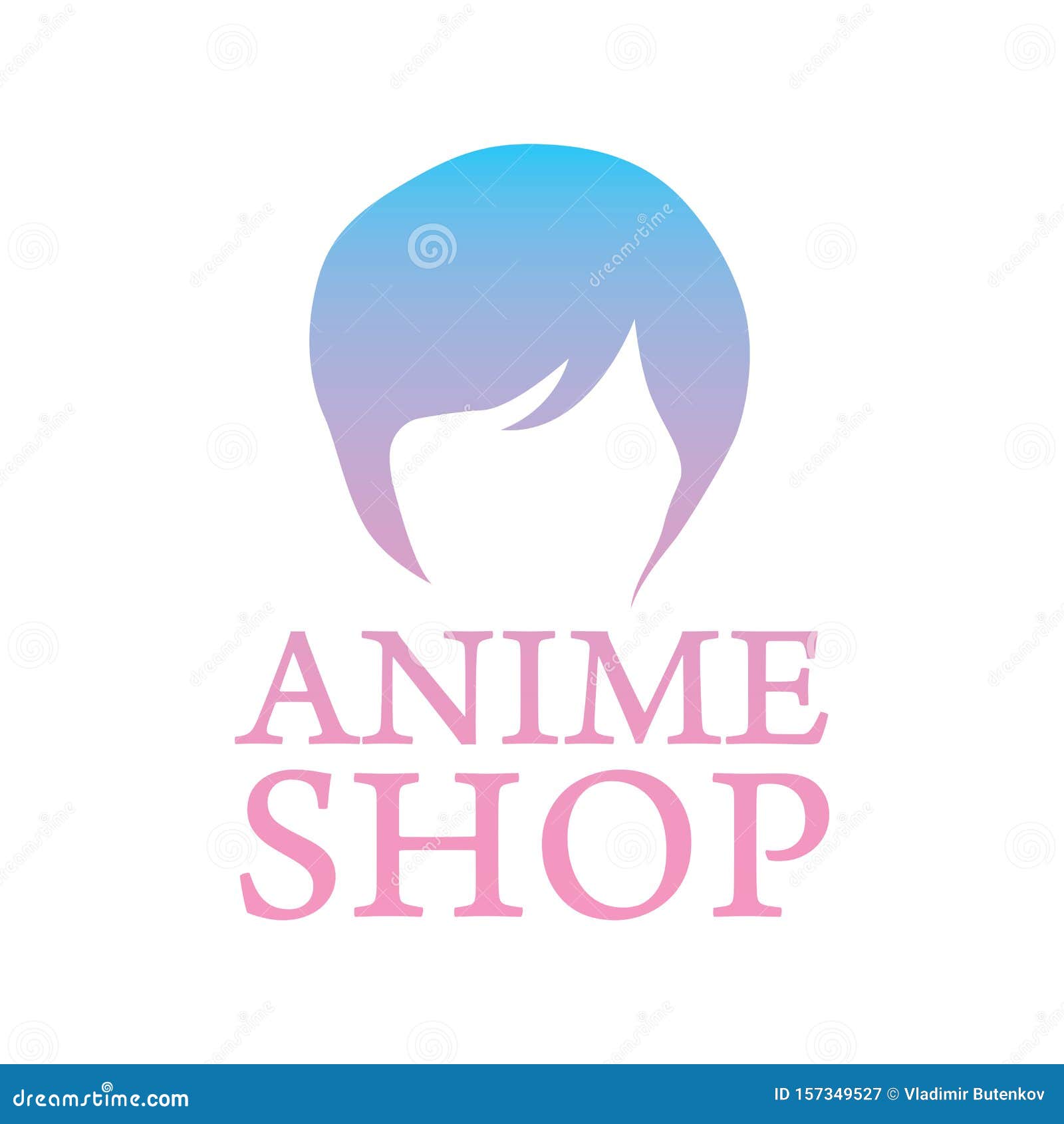Logo Vector Para Tienda De Anime Y Souvenirs Stock de ilustración ...