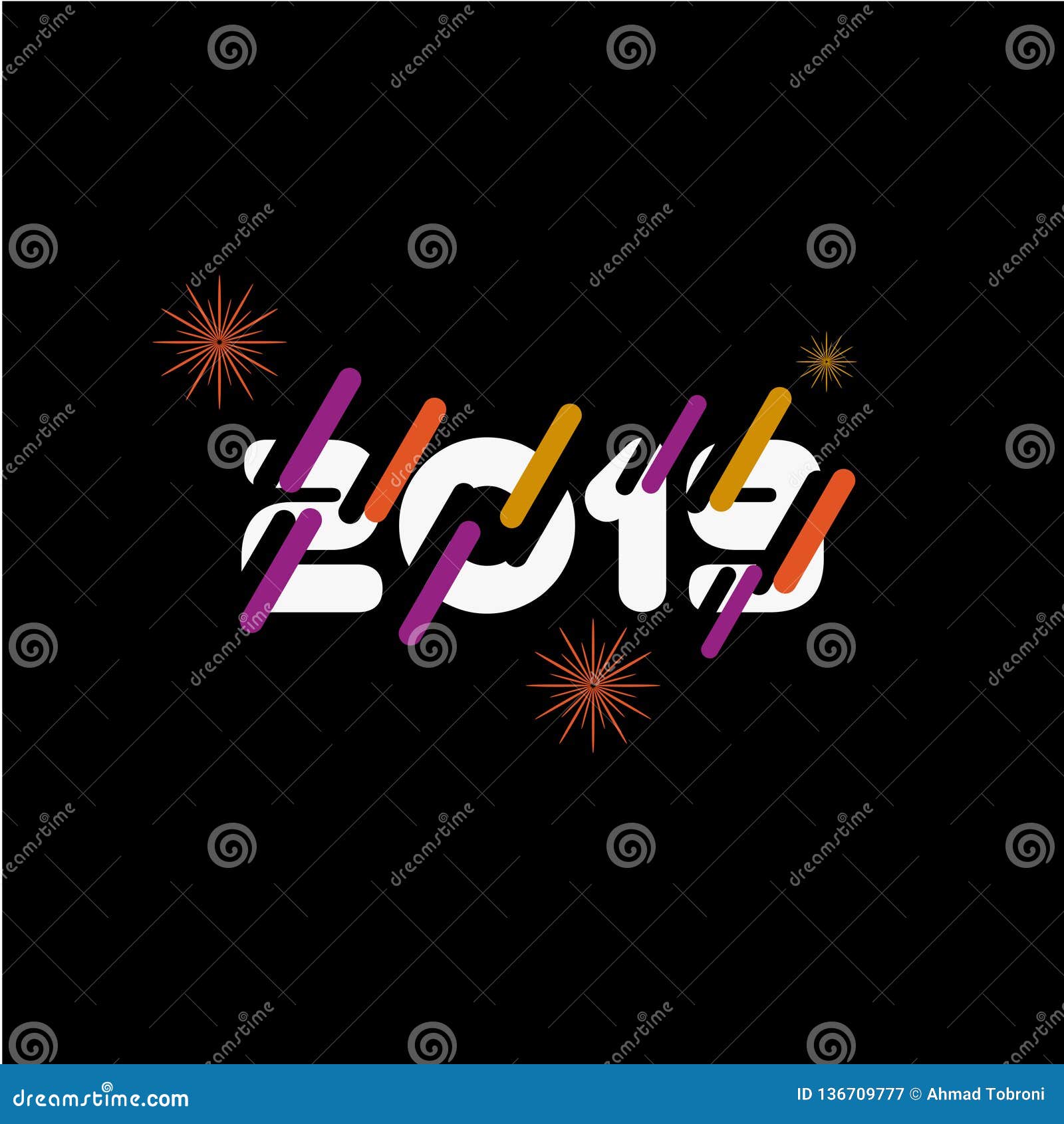 2019 Logo Vector Design Illustration Stock Vector - Illustration of ...