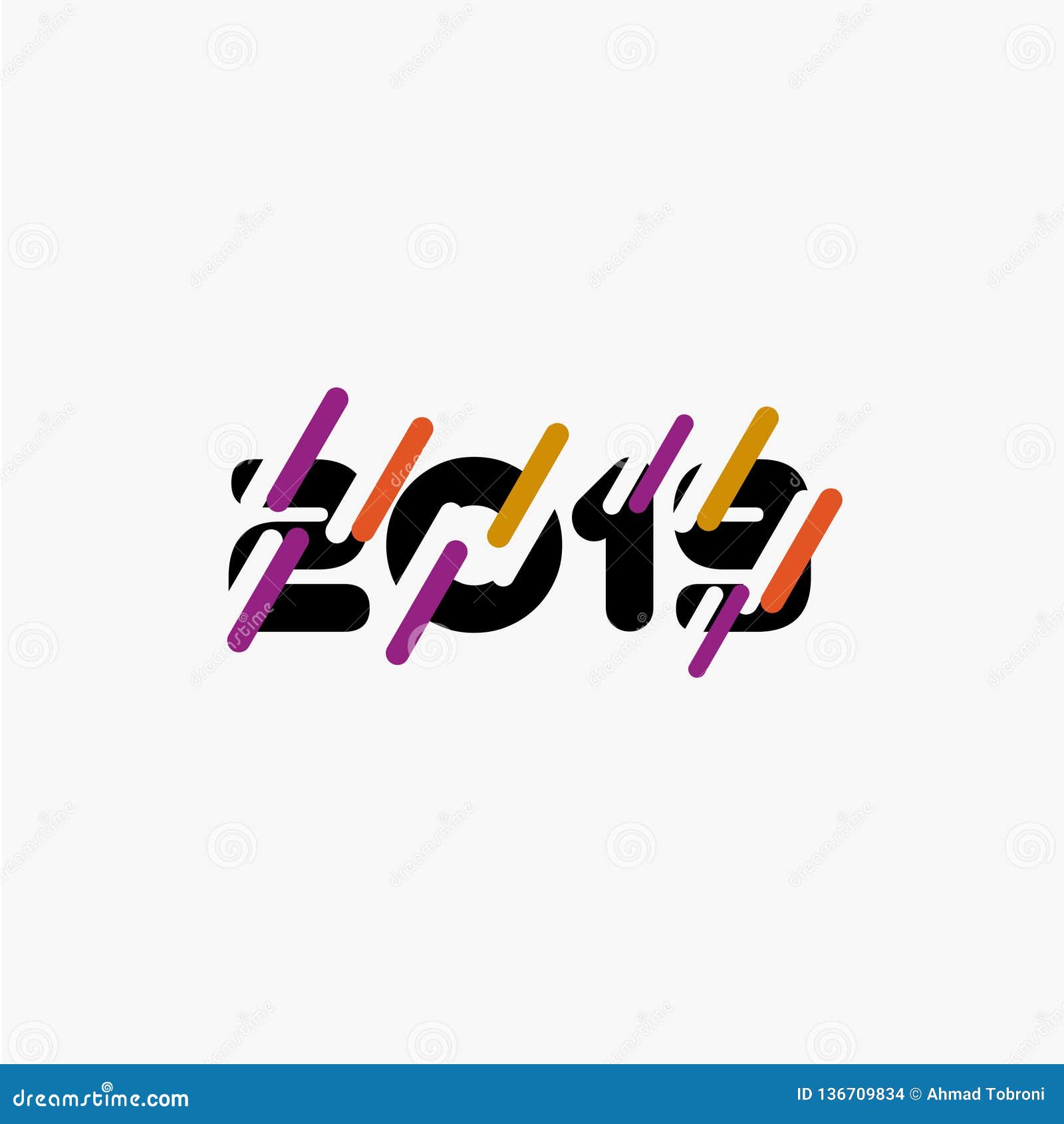 2019 Logo Vector Design Illustration Stock Vector - Illustration of ...