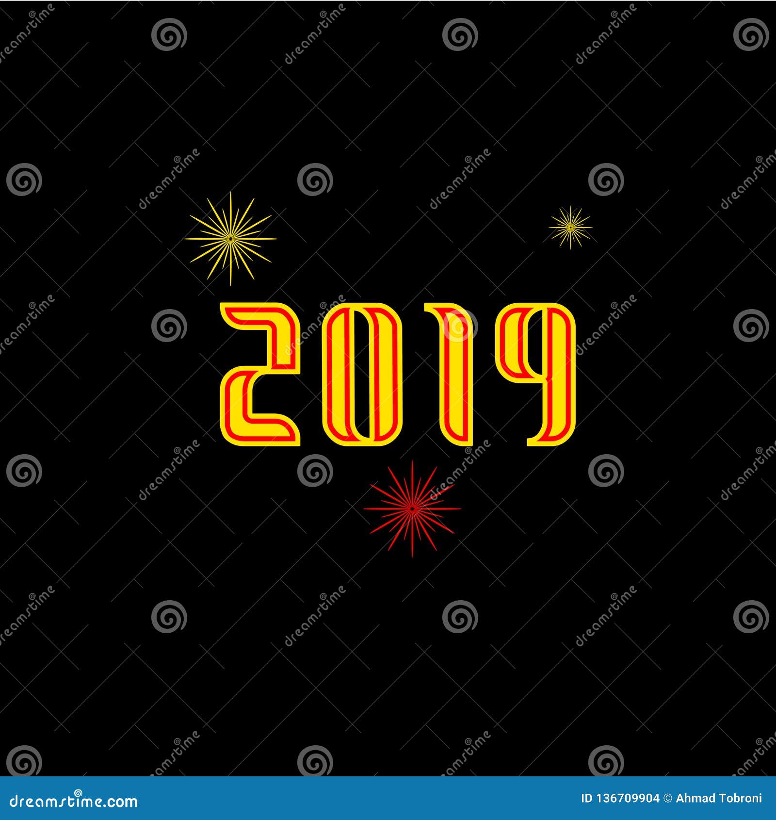 2019 Logo Vector Design Illustration Stock Vector - Illustration of ...