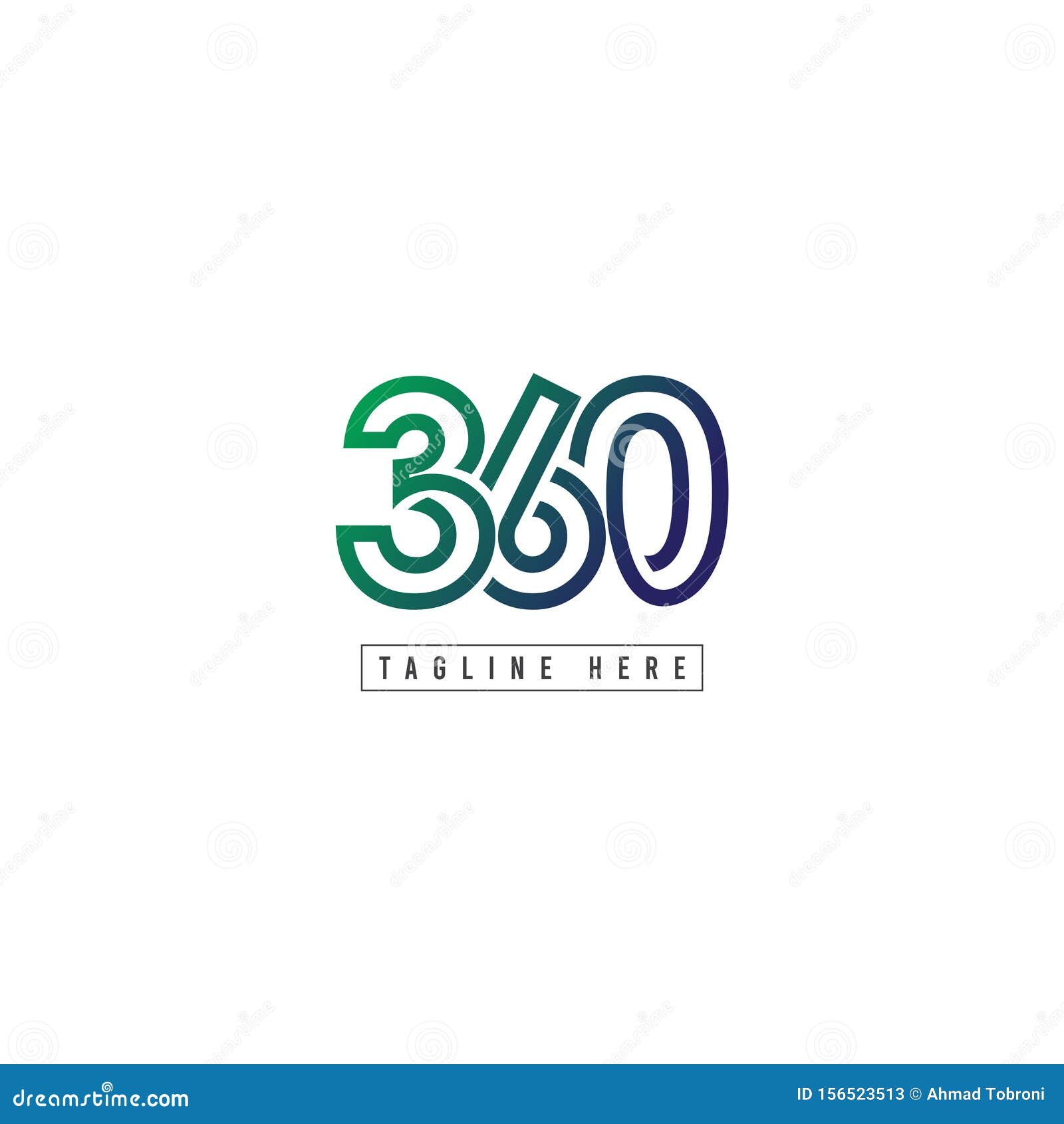 360 Logo Vector Template Design Illustration Stock Vector ...
