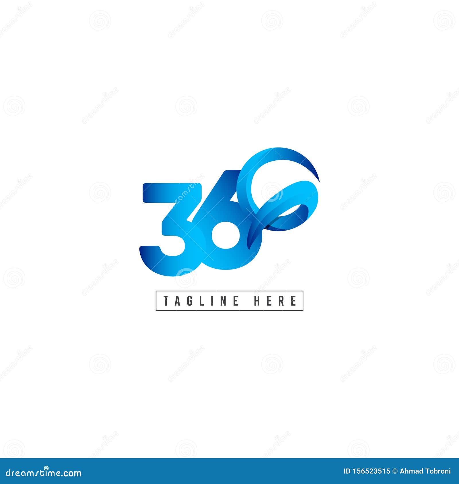 360 Logo Vector Template Design Illustration Stock Vector ...