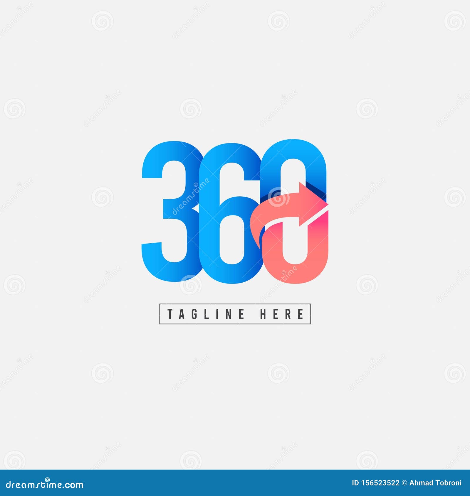 360 Logo Vector Template Design Illustration Stock Vector ...