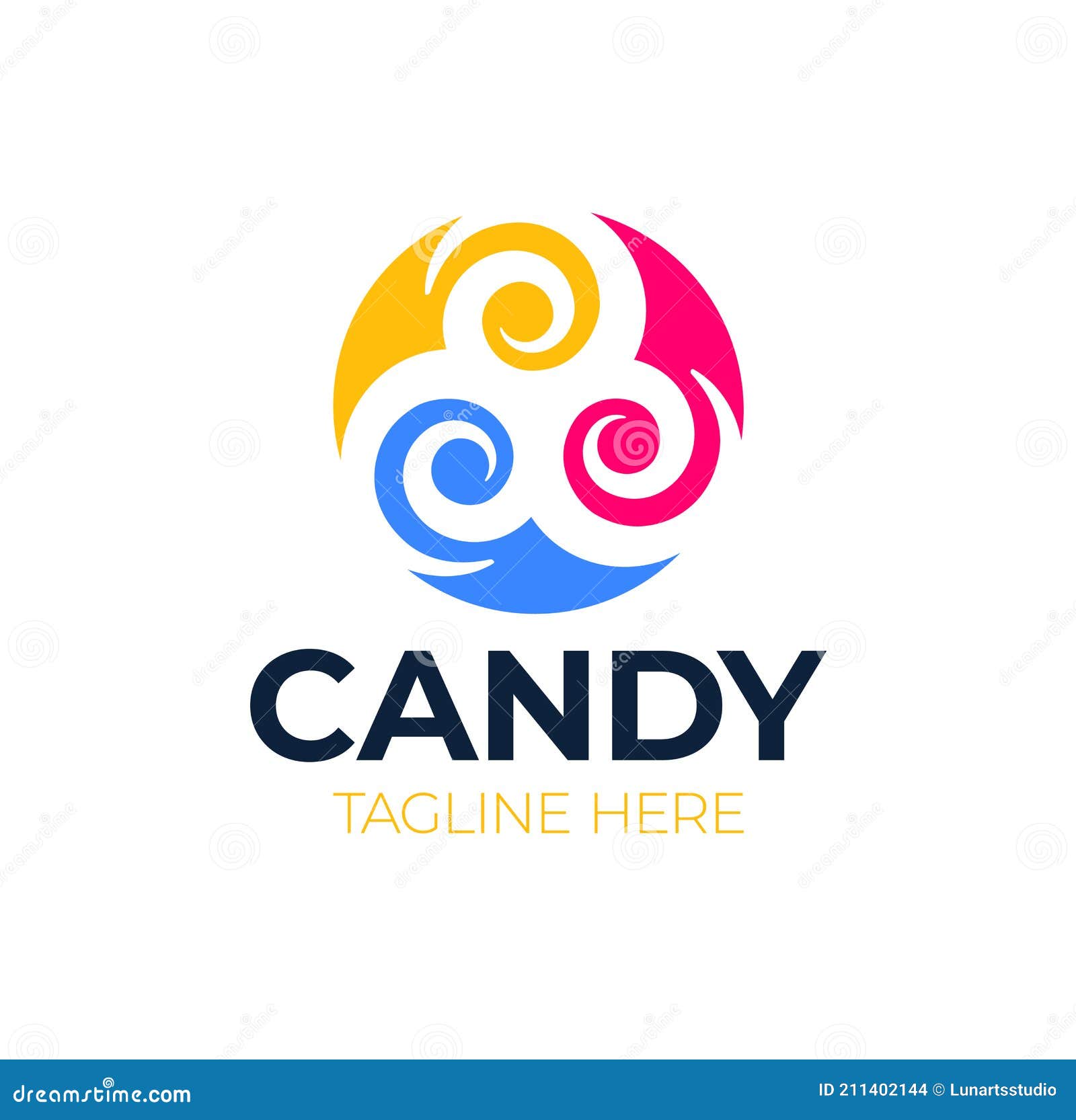 Logo Vectoriel De Bonbons. Logotype Vectoriel Pour Boutique De Bonbons ...