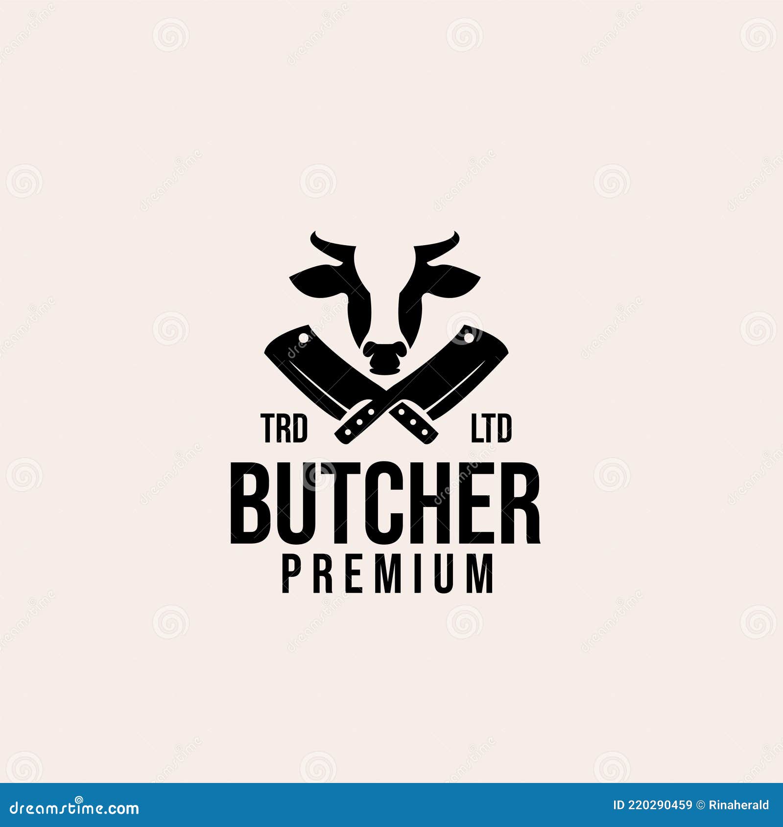Logo Vectoriel De Boucher Premium Illustration Stock - Illustration du ...