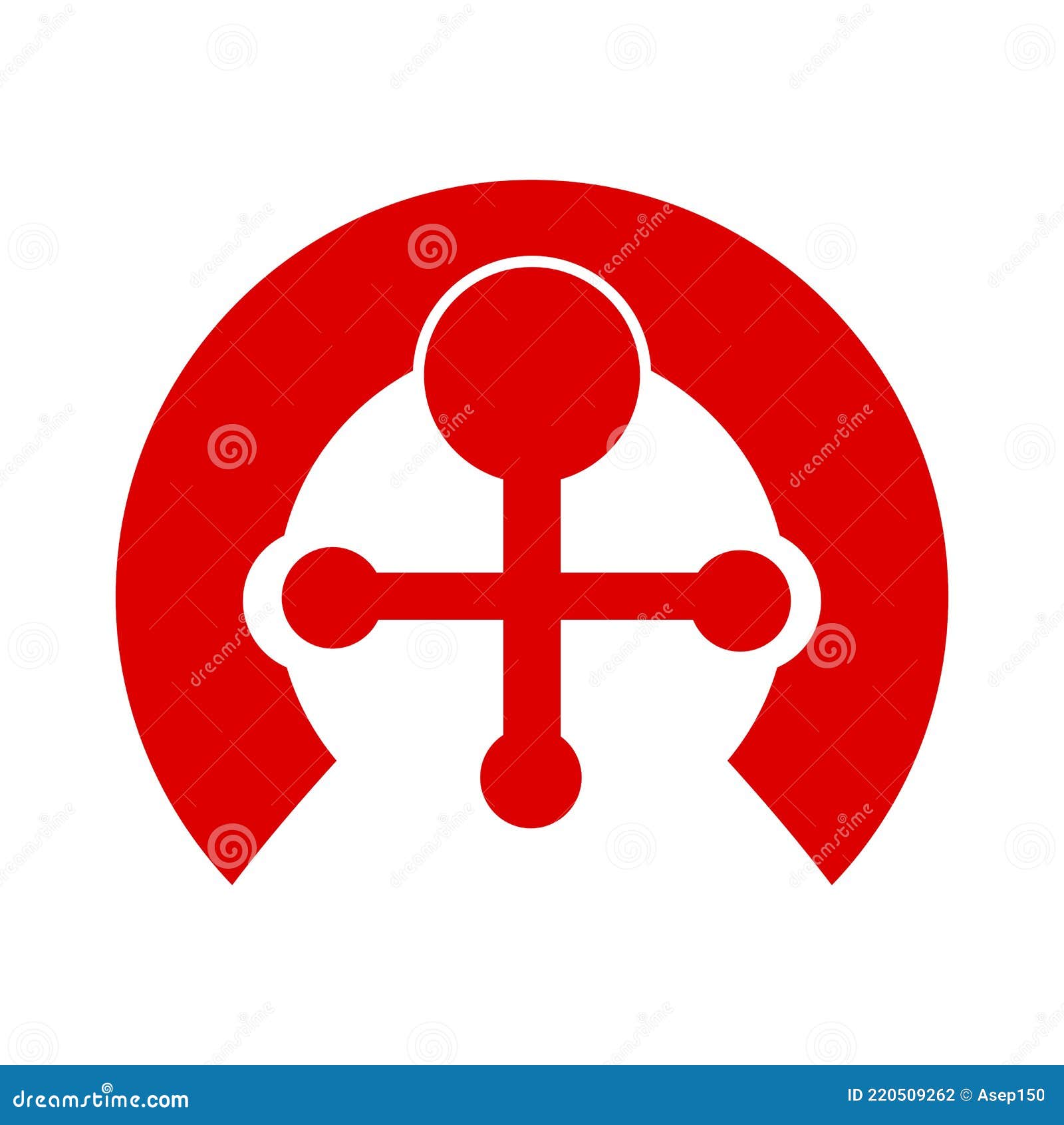 Logo Vectoriel Du Point D'ancrage Du Navire Maritime Illustration de ...