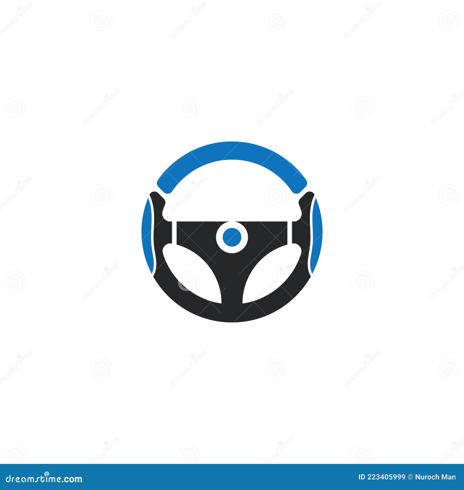 Logo vectoriel du volant. illustration de vecteur. Illustration of ...