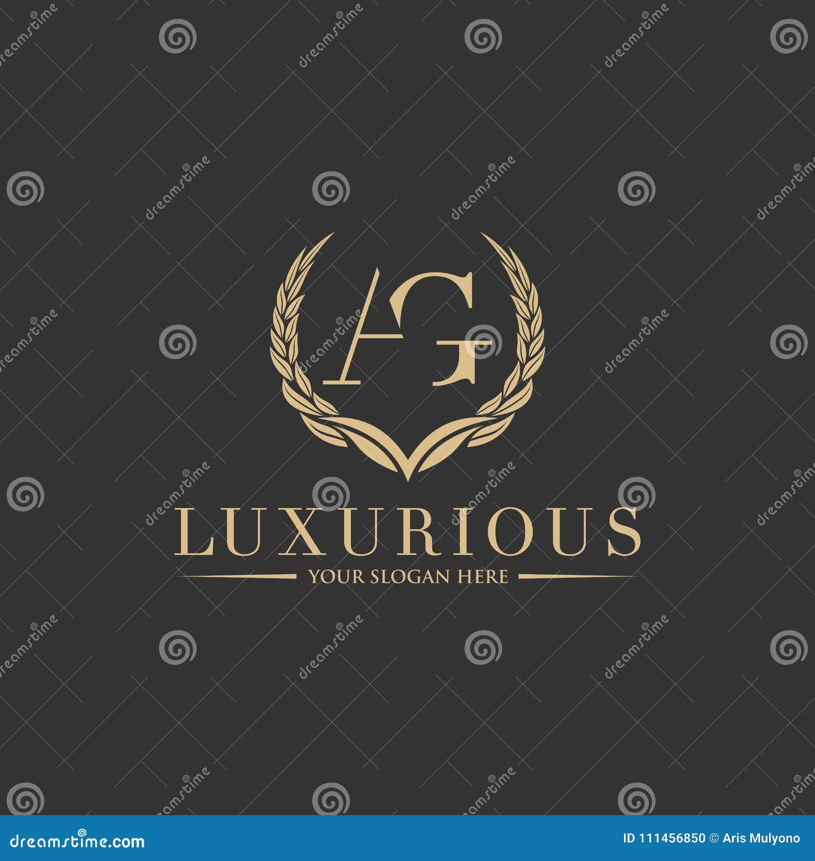 Logo Vectors luxuoso ilustração stock. Ilustração de fundo - 111456850