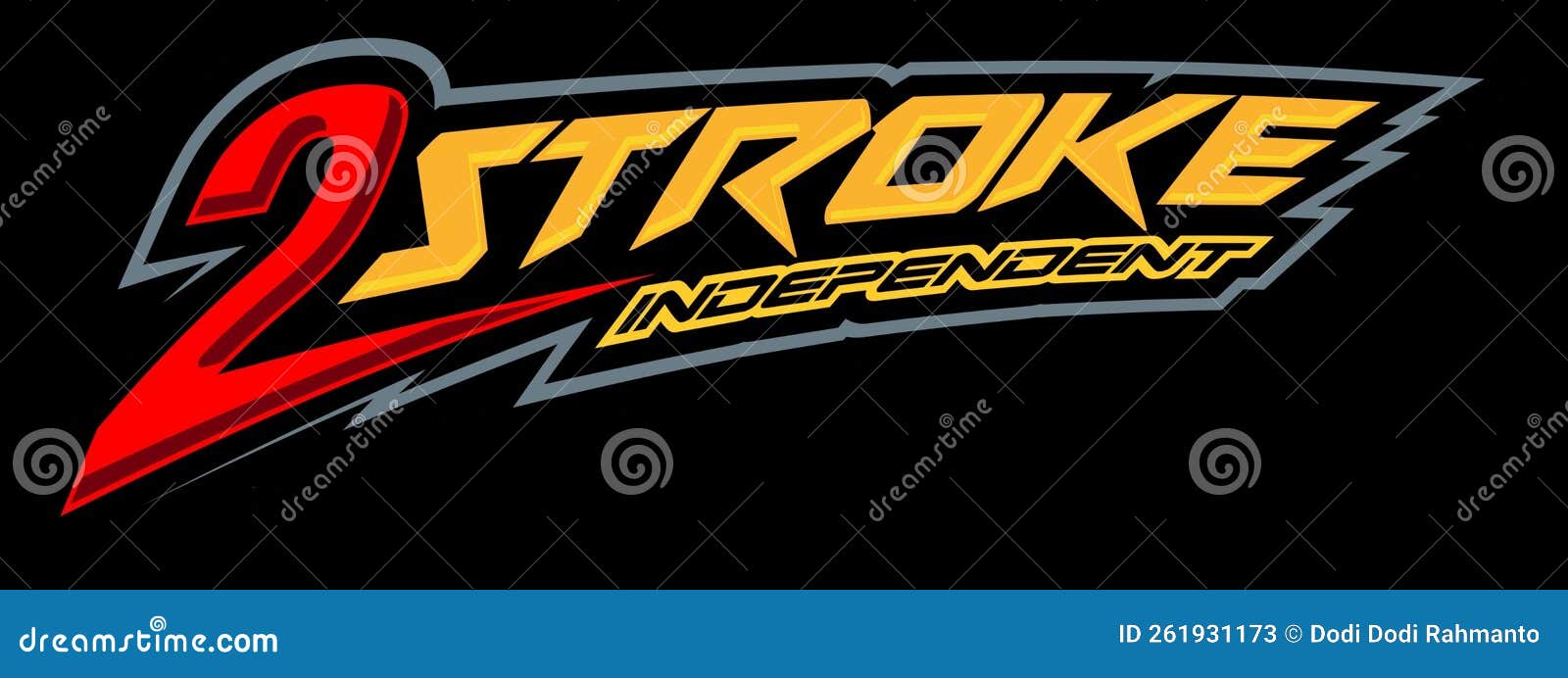 Logo vehicle two stroke stock illustration. Illustration of poster ...