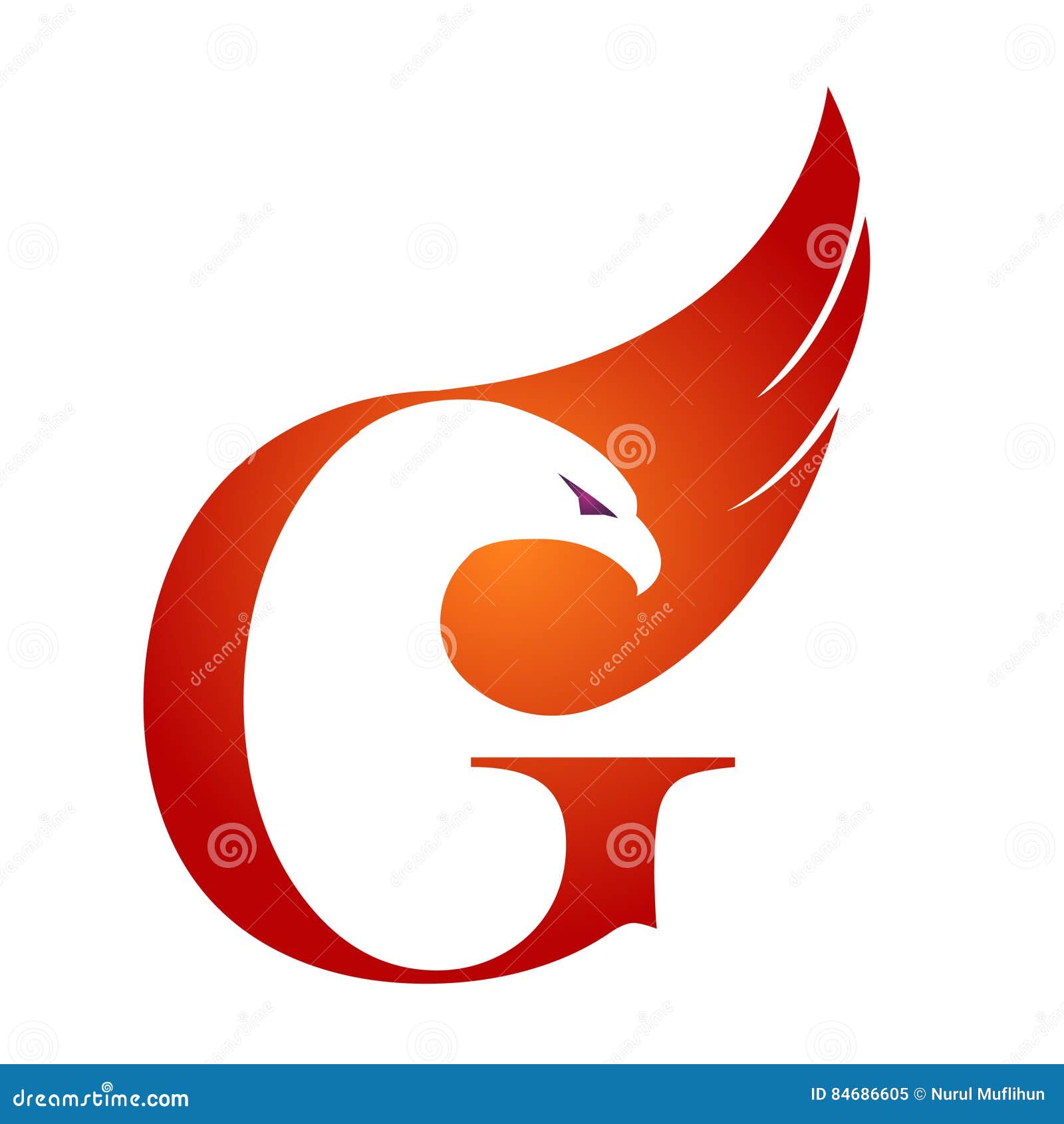 Logo Vektor-orange Hawk Initials G Stock Abbildung - Illustration von ...
