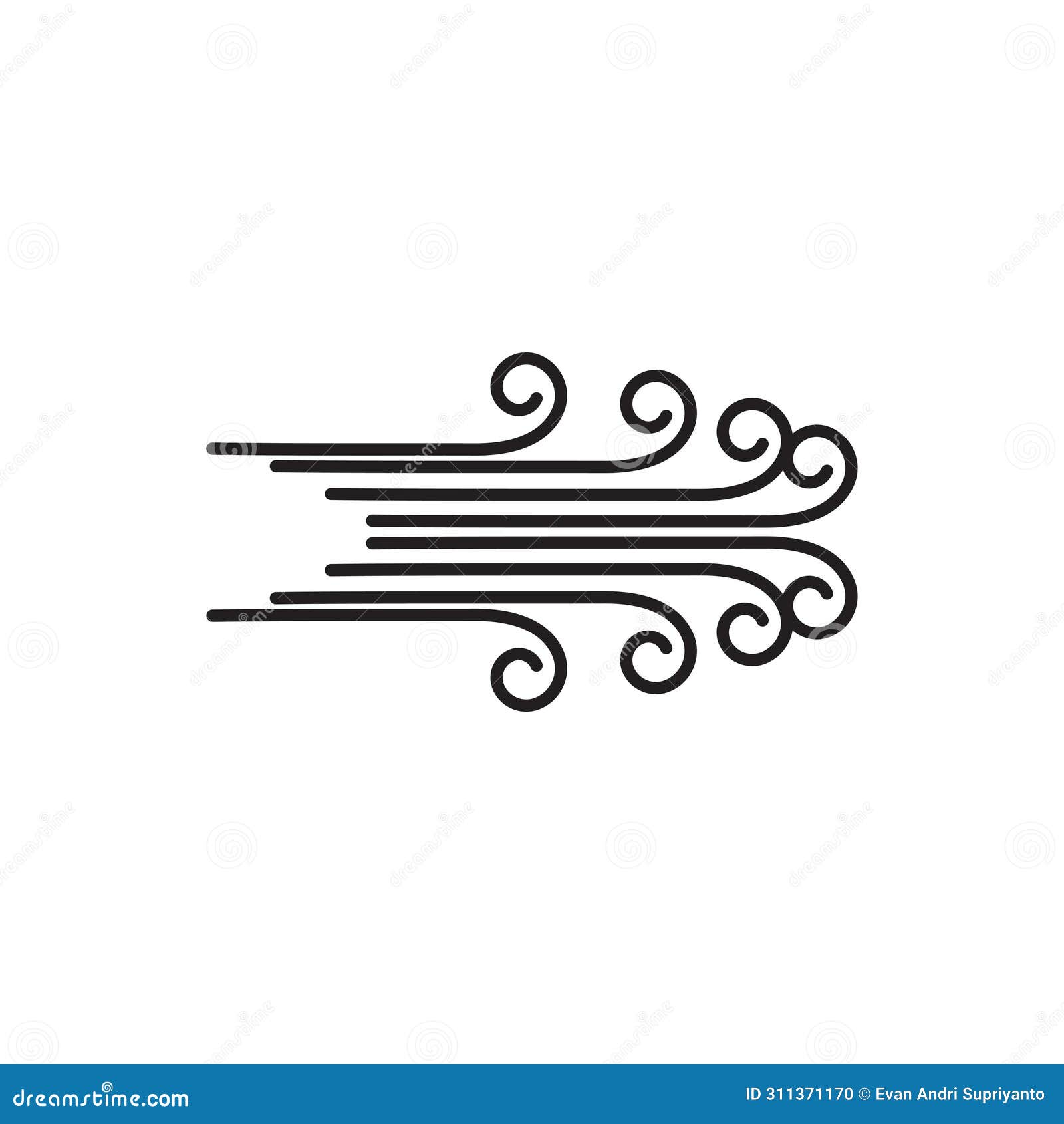 Logo Vent Symbole Vectoriel Illustration de Vecteur - Illustration du ...