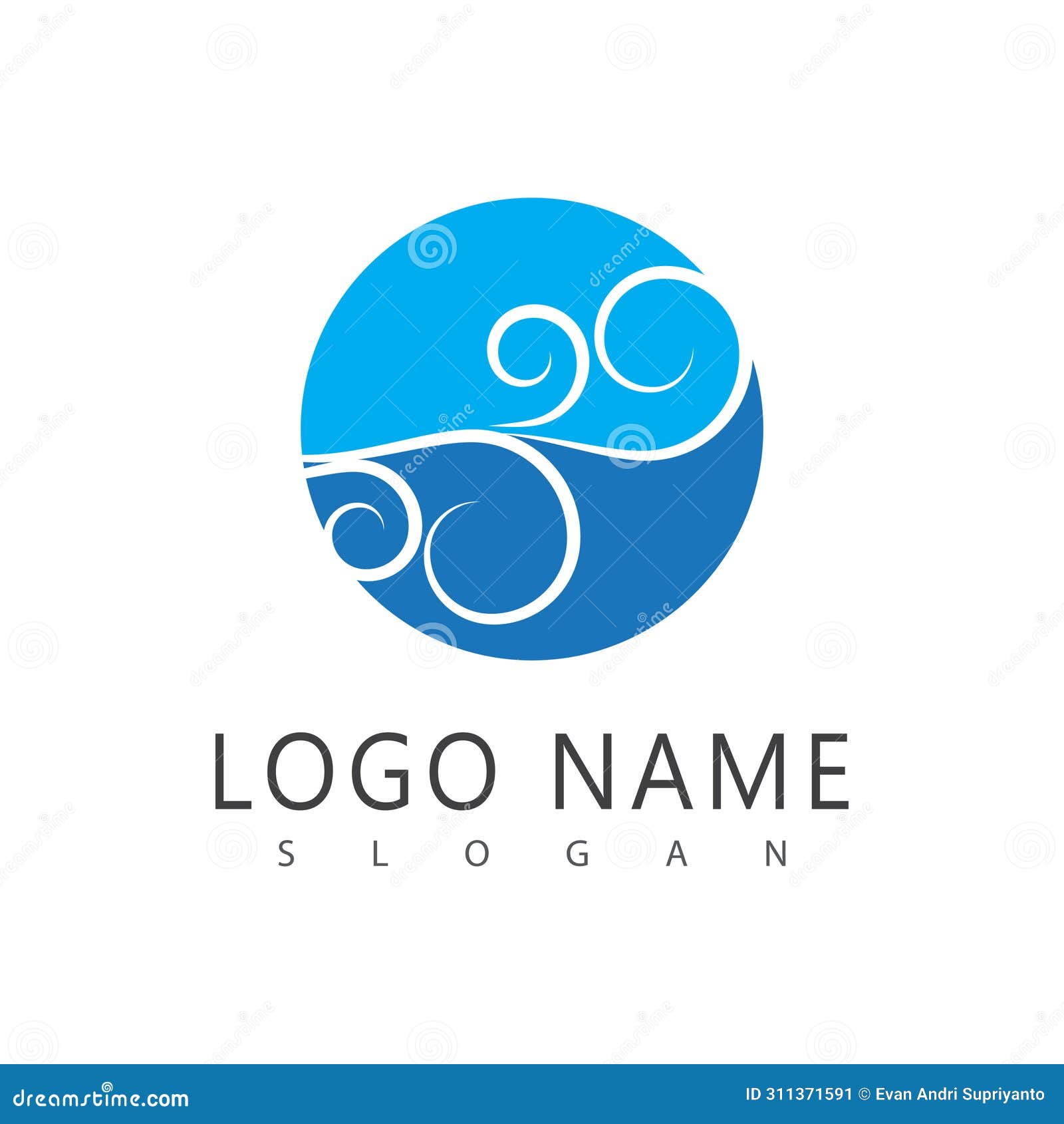 Logo Vent Symbole Vectoriel Illustration de Vecteur - Illustration du ...
