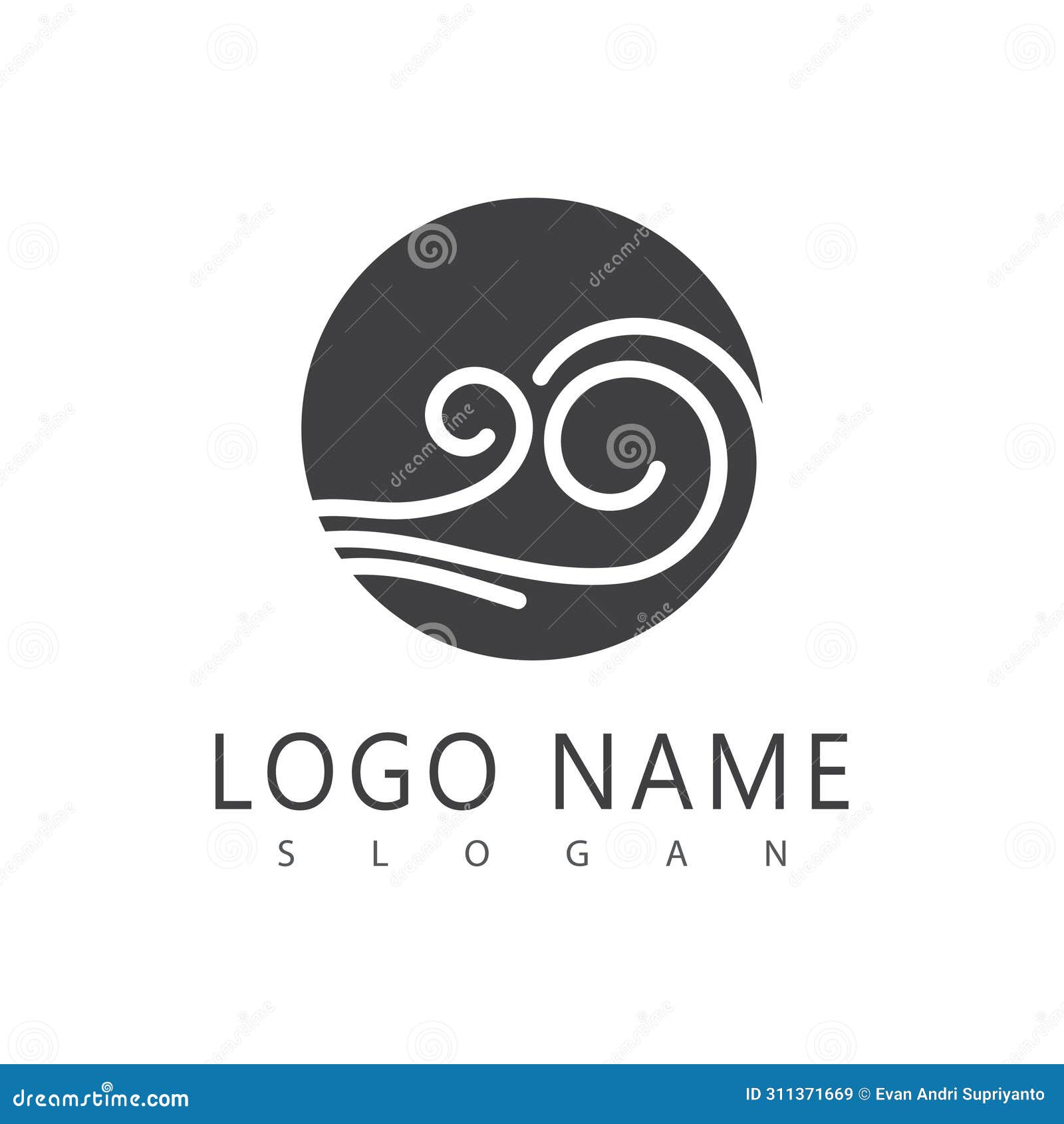 Logo Vent Symbole Vectoriel Illustration de Vecteur - Illustration du ...
