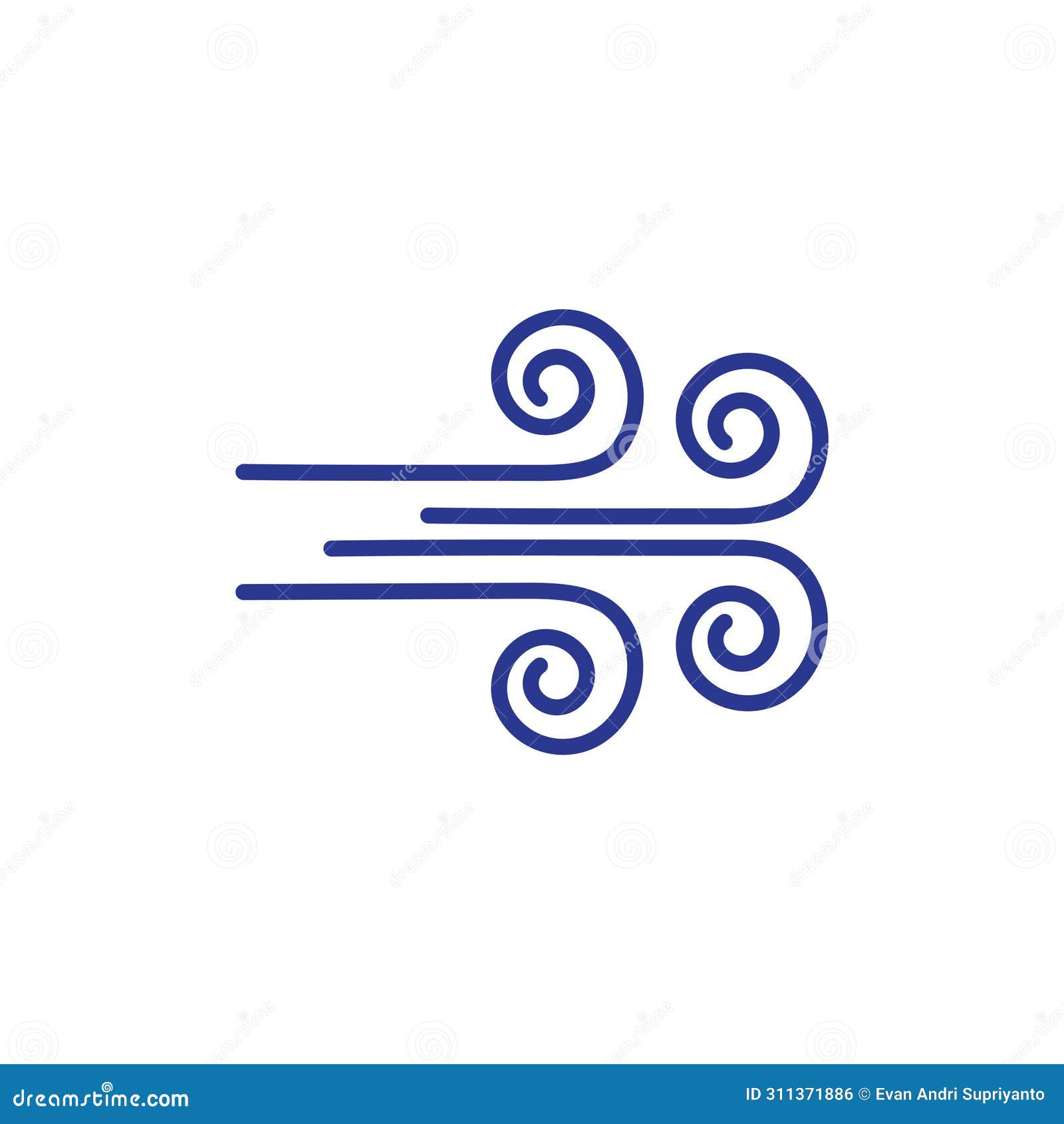 Logo Vent Symbole Vectoriel Illustration de Vecteur - Illustration du ...