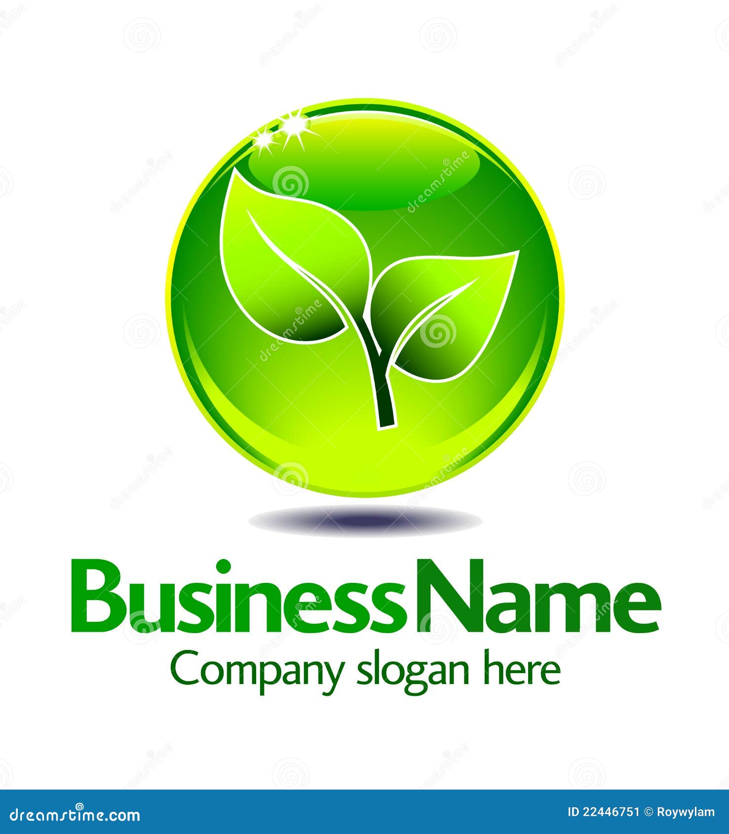 Logo vert de lame illustration de vecteur. Illustration du logos - 22446751